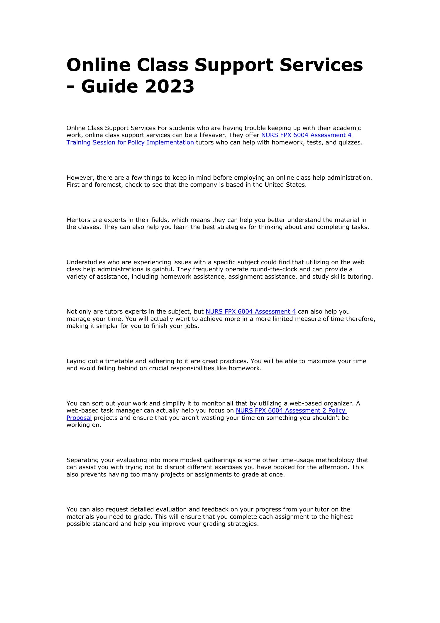 Online Class Support Services - Guide 20232.pdf | DocDroid