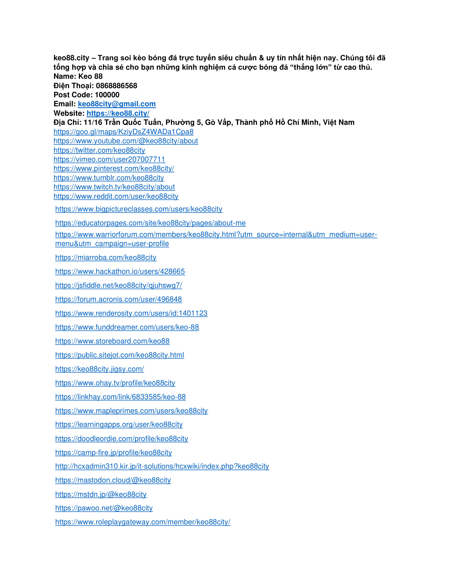 keo88city-350-profile.docx | DocDroid