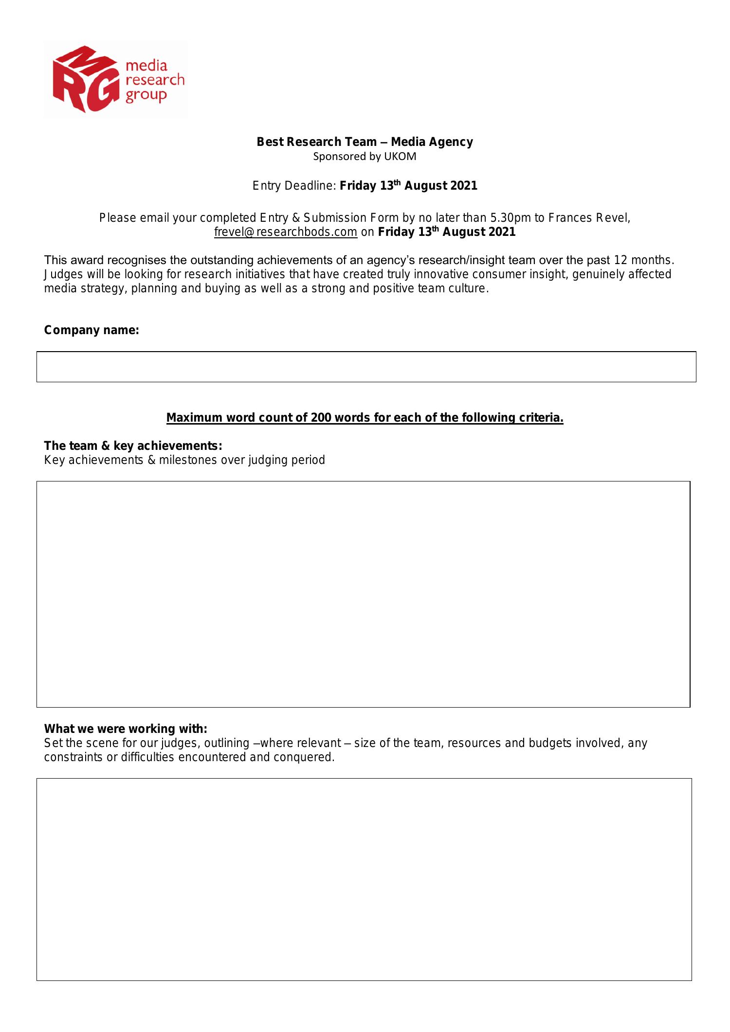 C1 Submission Form Best Research Team Media Agency 2021.docx | DocDroid