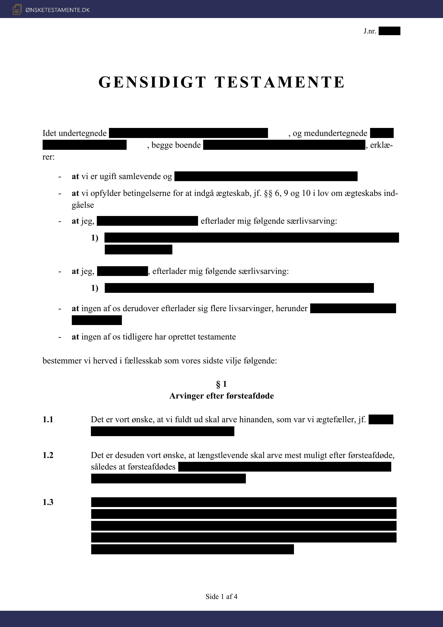 Testamente - eksempel.pdf | DocDroid