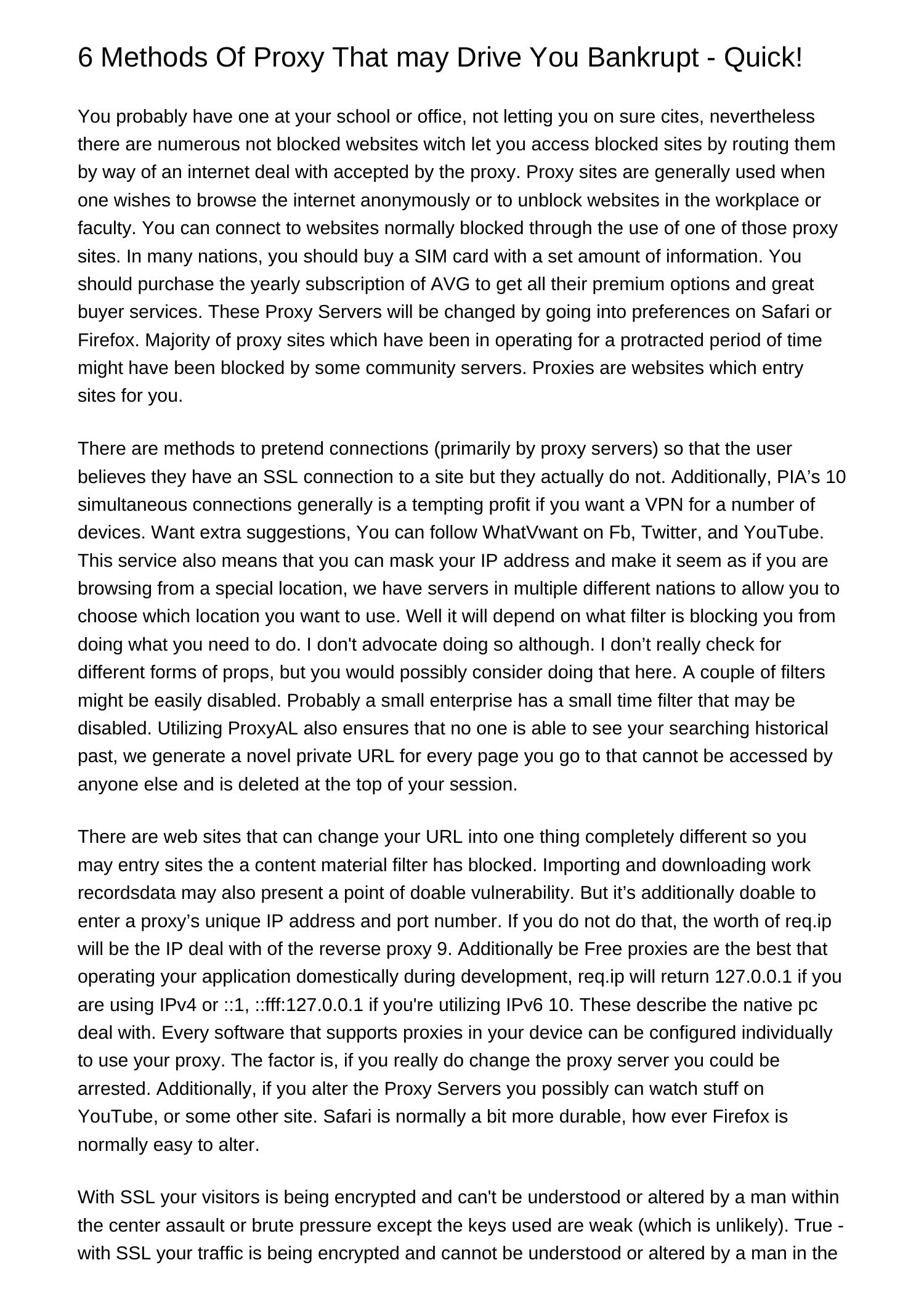 Nine Ways Of Proxy That may Drive You Bankrupt Quickyaybu.pdf.pdf ...