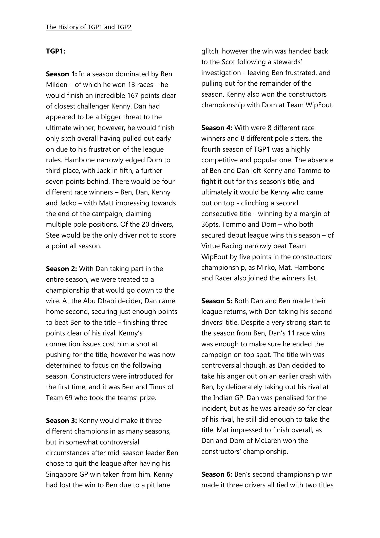 The History of TGP1 and TGP2.doc | DocDroid