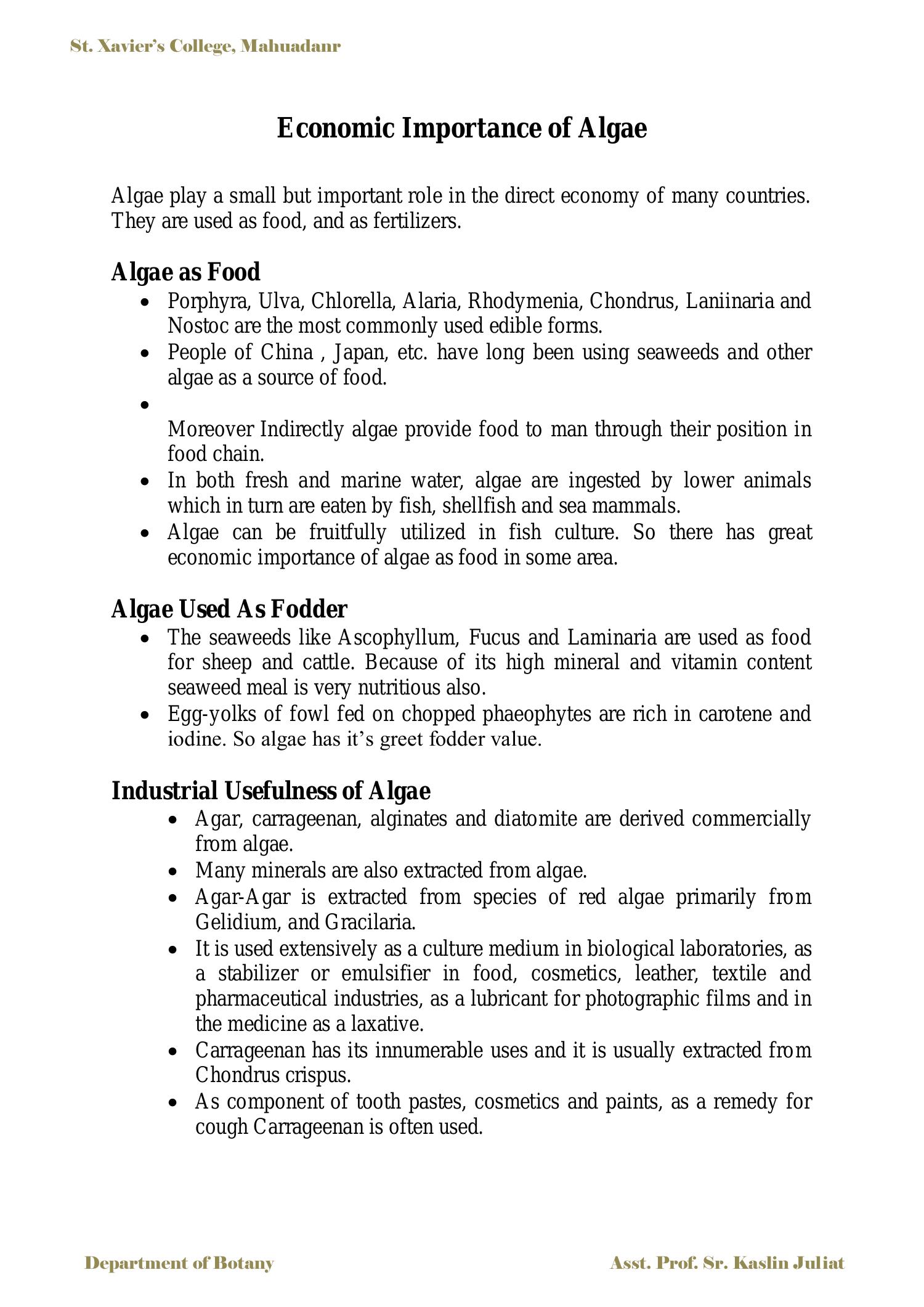 Economic Importance of Algae.pdf | DocDroid