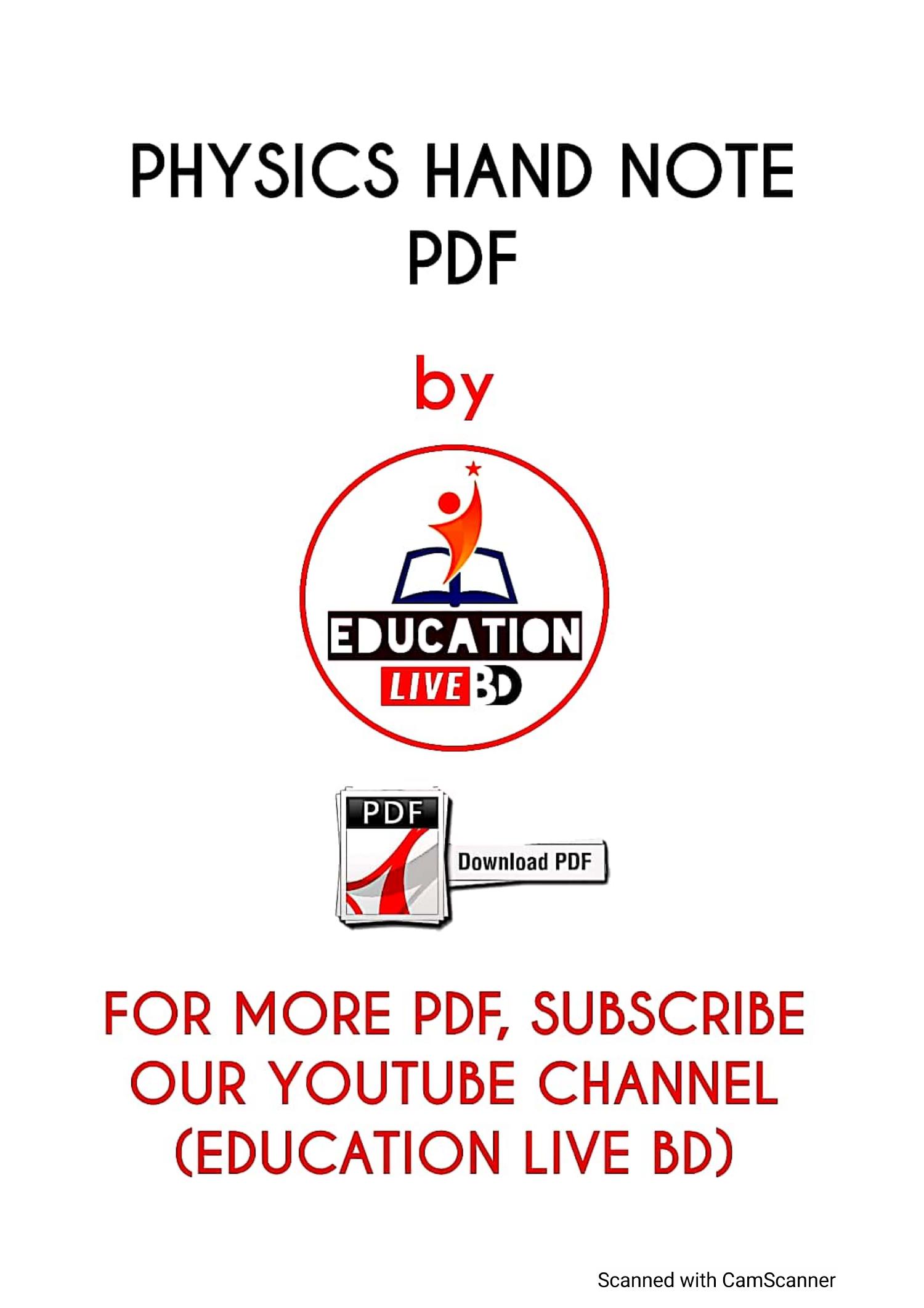 Physics 1st paper Hand Note Pdf .pdf | DocDroid
