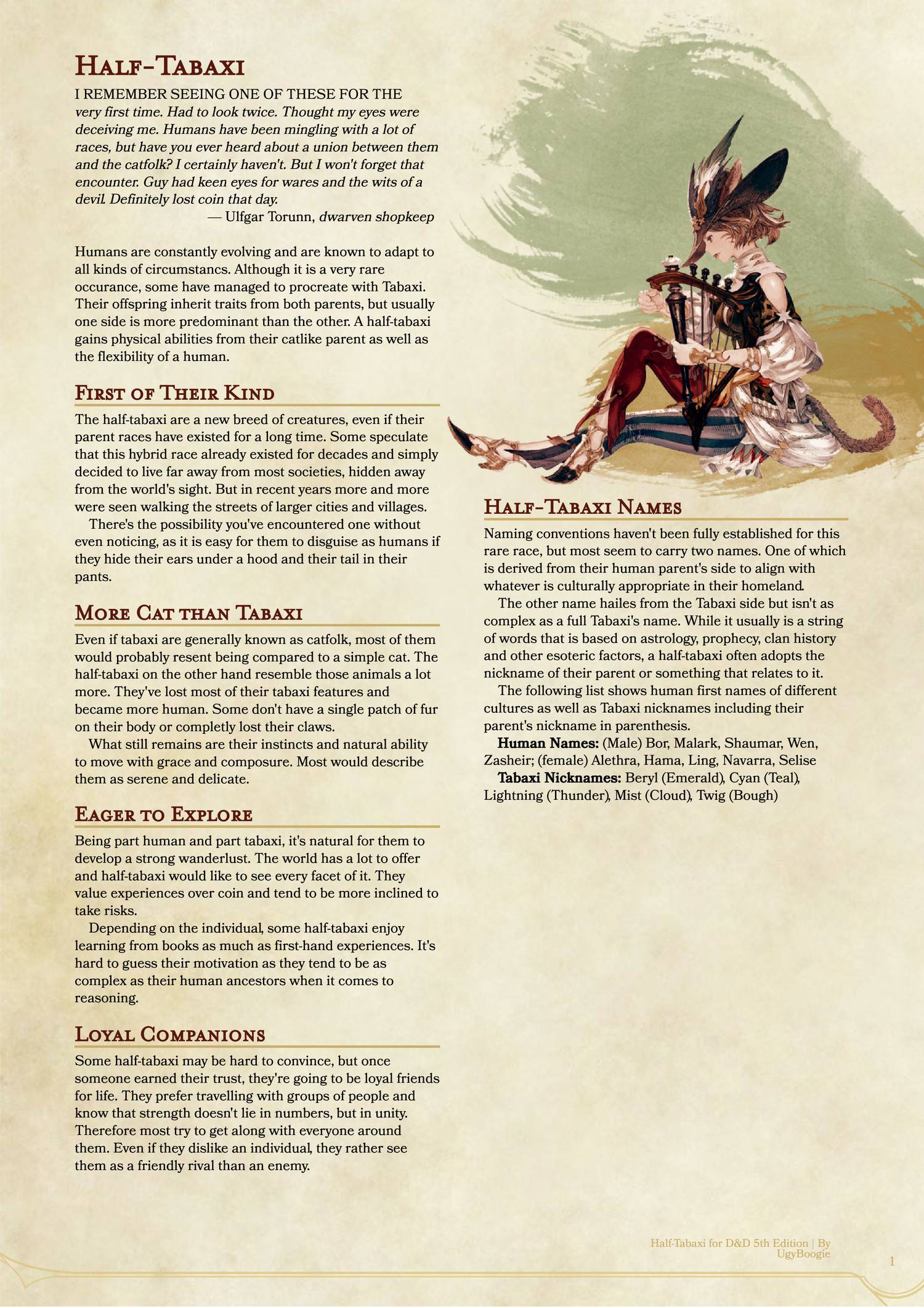 Dnd 5e bugbear race - barvica