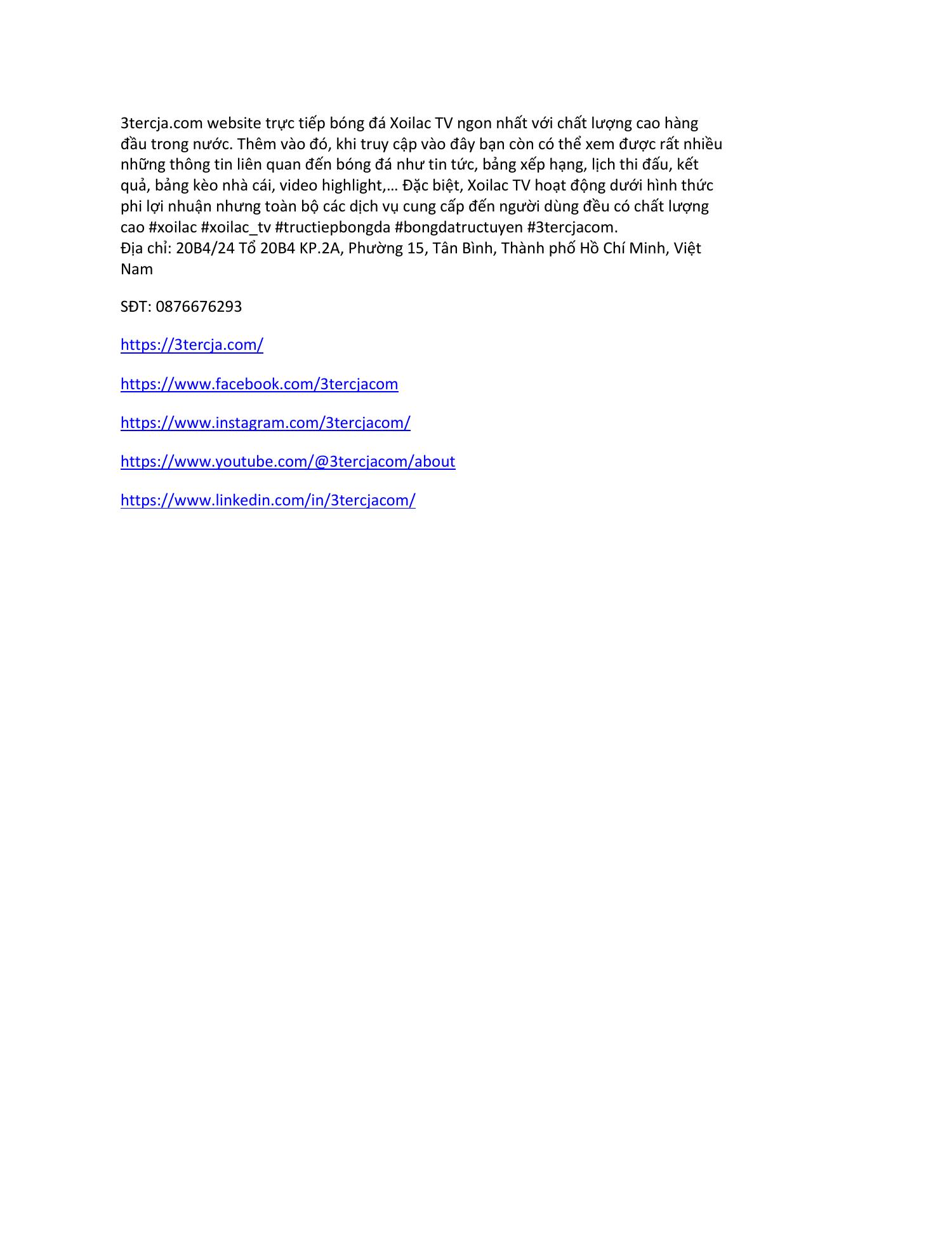 Xoilac TV.docx | DocDroid