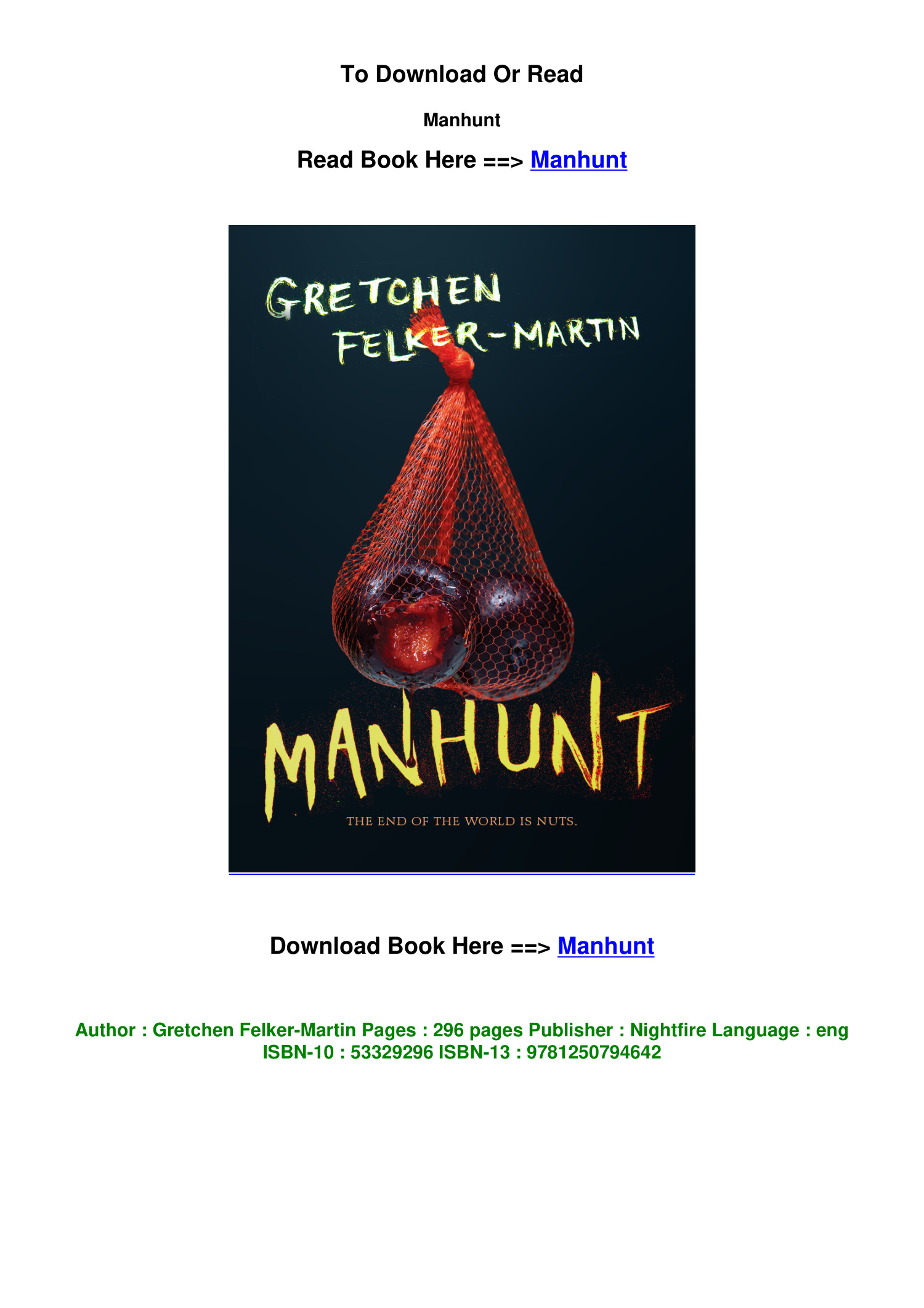 Pdf download Manhunt By Gretchen Felker Martin.pdf | DocDroid