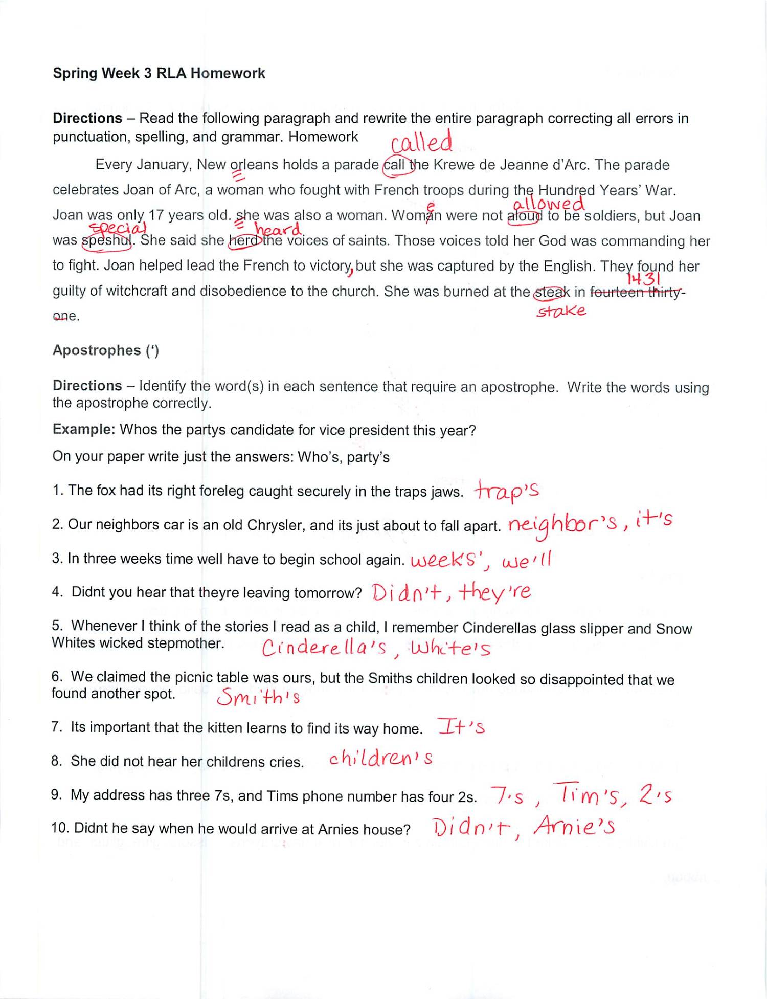 RLA Week 3 Homework Answer Key.pdf | DocDroid