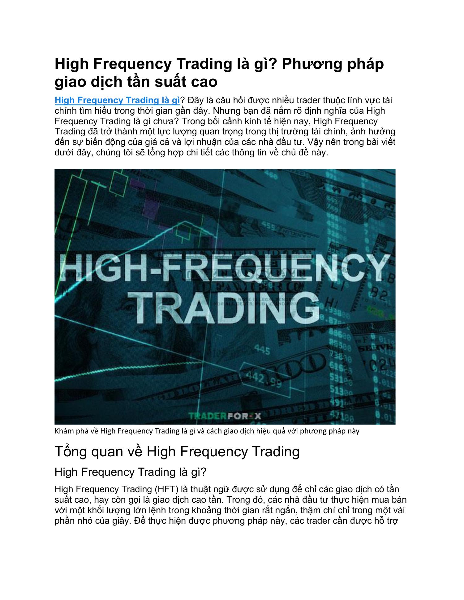High Frequency Trading là gì.docx | DocDroid
