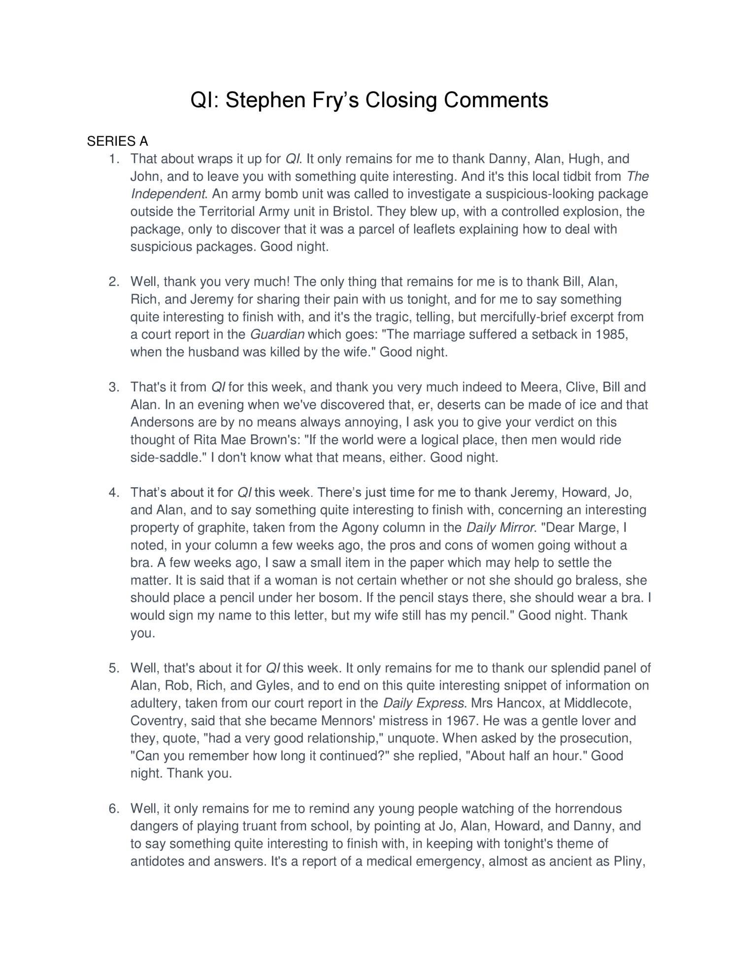 QI- Stephen Fry’s Closing Comments.docx | DocDroid