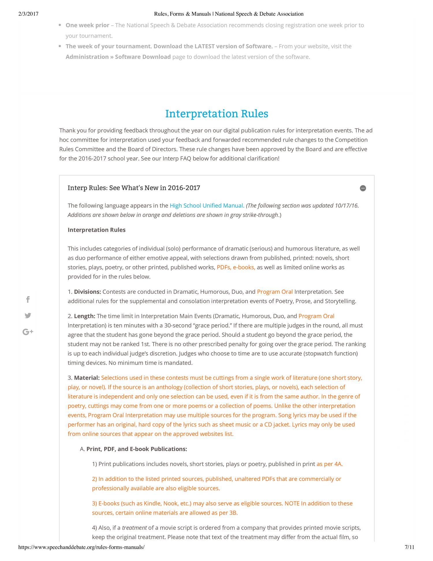 Dramatic Interpretation Scripts