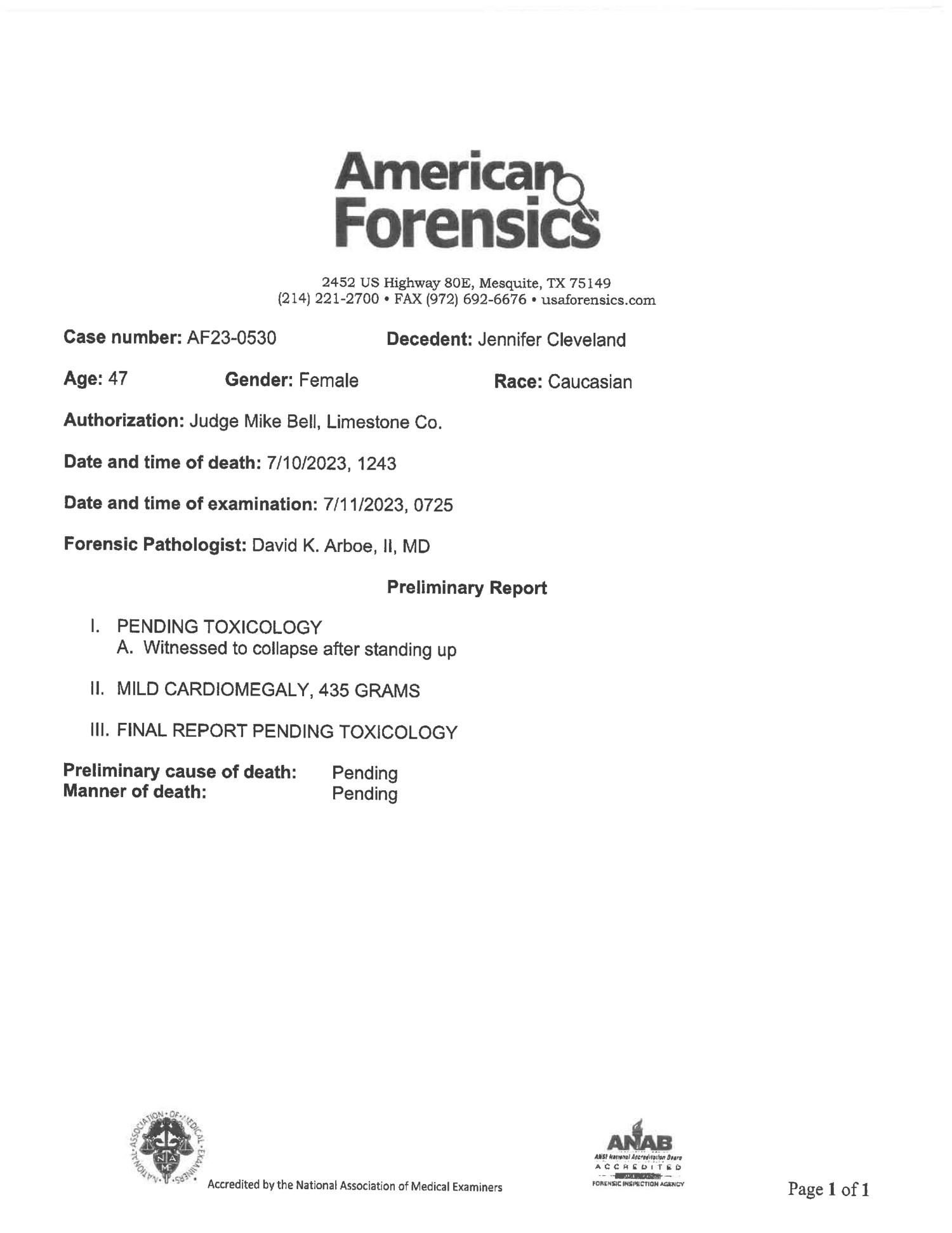 Cleveland preliminary autopsy report.pdf | DocDroid