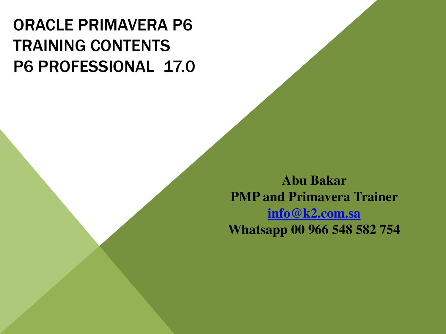 Primavera Course Details.pdf | DocDroid