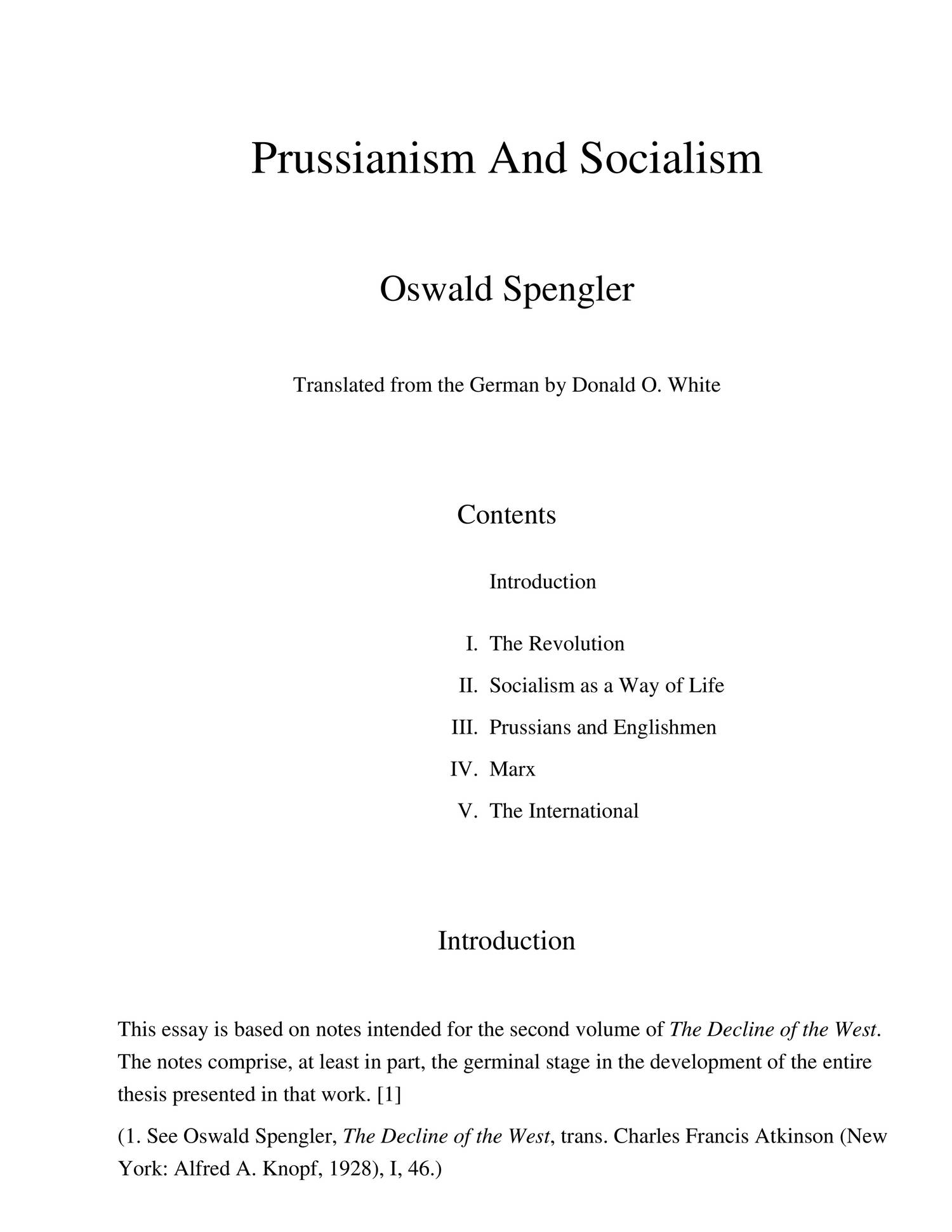 Spengler, O - Prussianism and Socialism.pdf | DocDroid