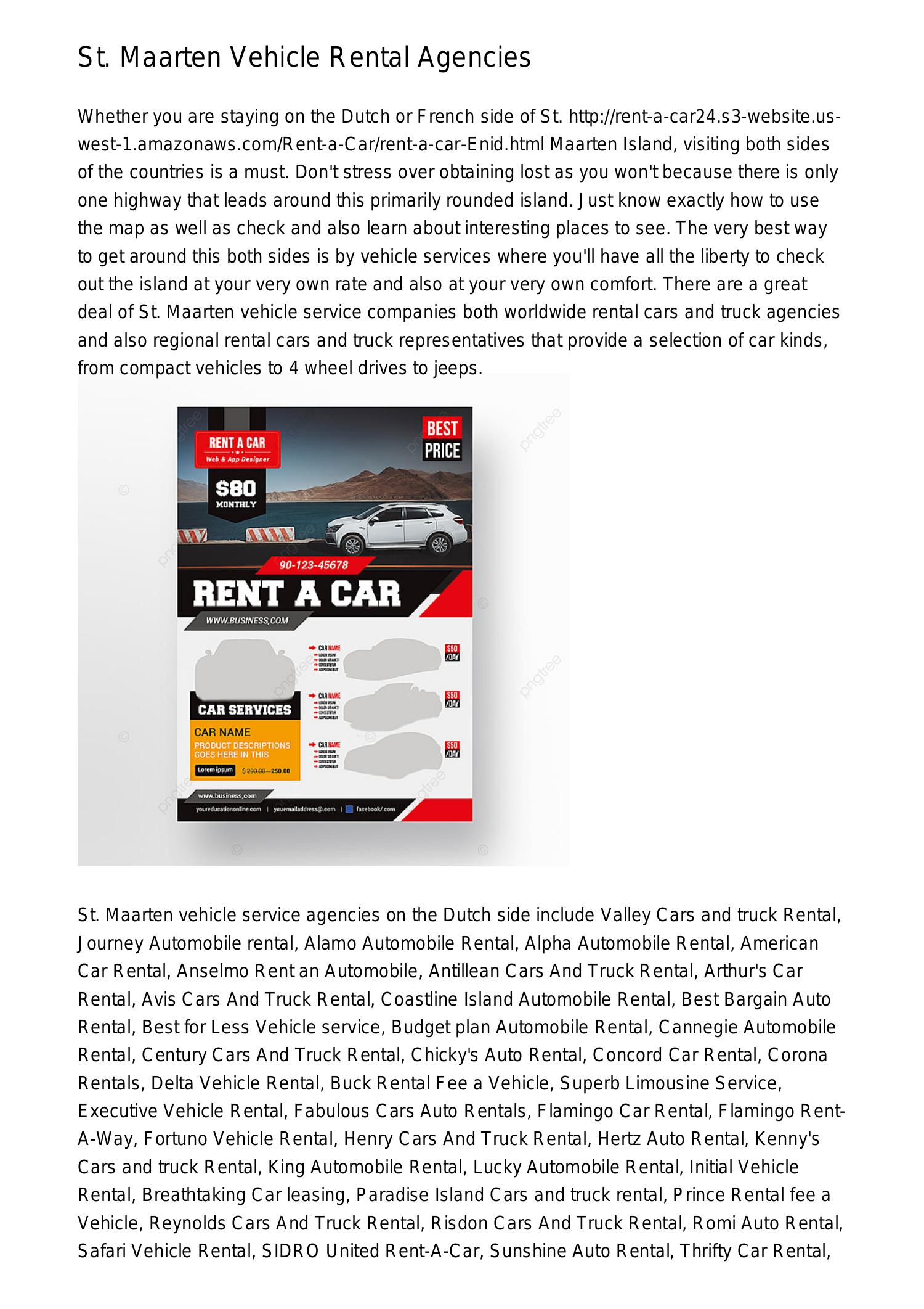 St Maarten Car Rental Agenciesjbvwm.pdf.pdf | DocDroid