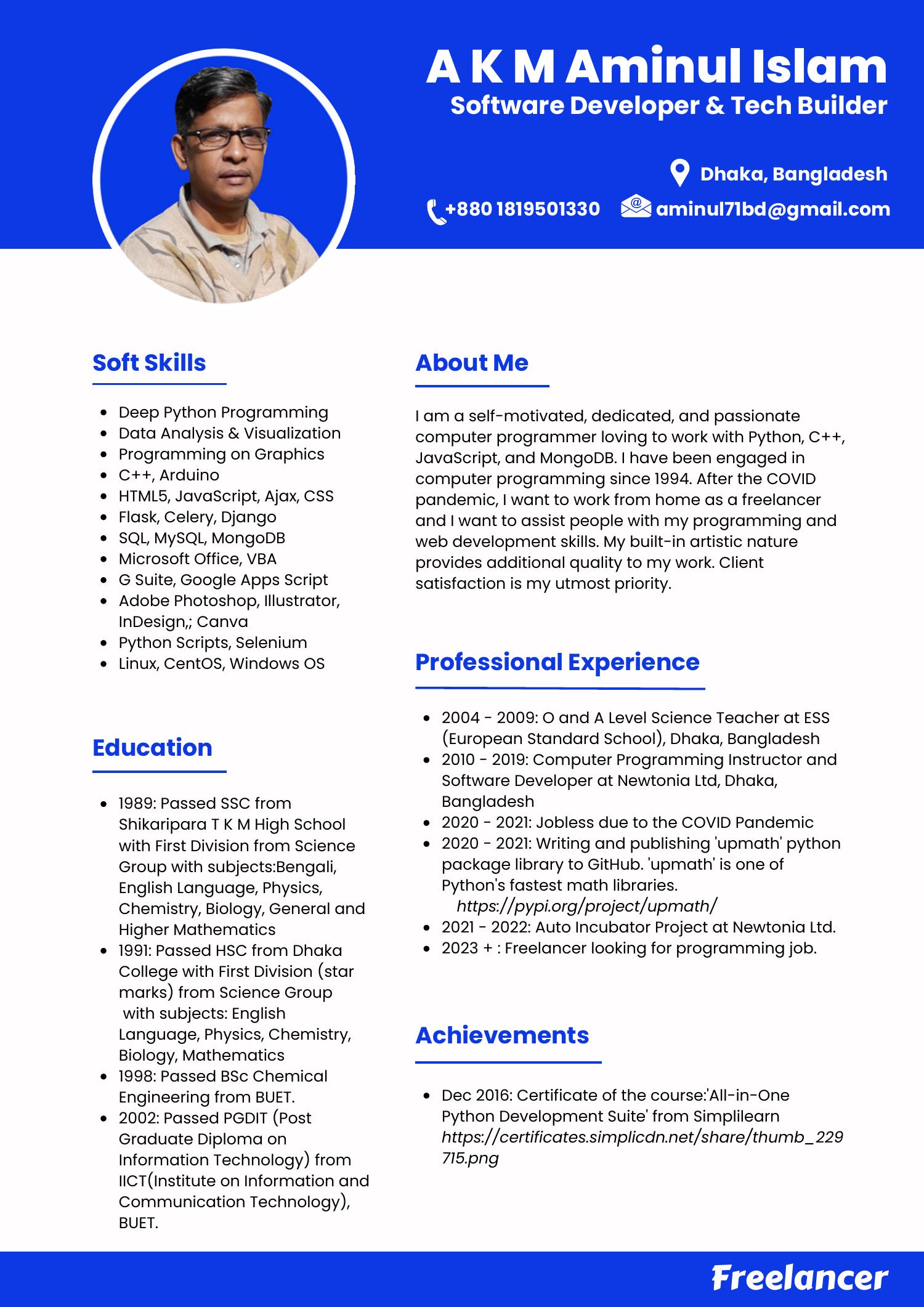 CV_A K M Aminul Islam.pdf | DocDroid