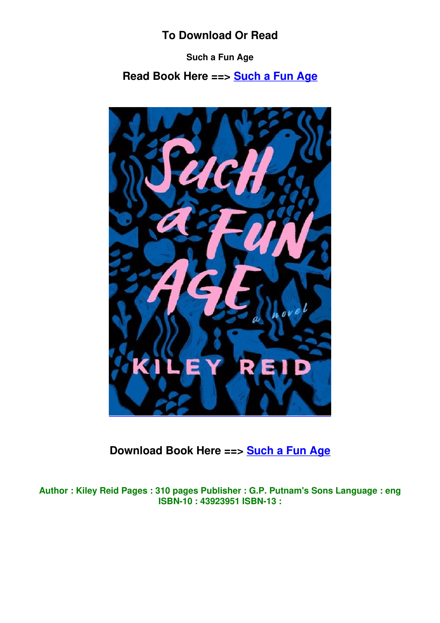 EPub DOWNLOAD Such a Fun Age By Kiley Reid.pdf | DocDroid
