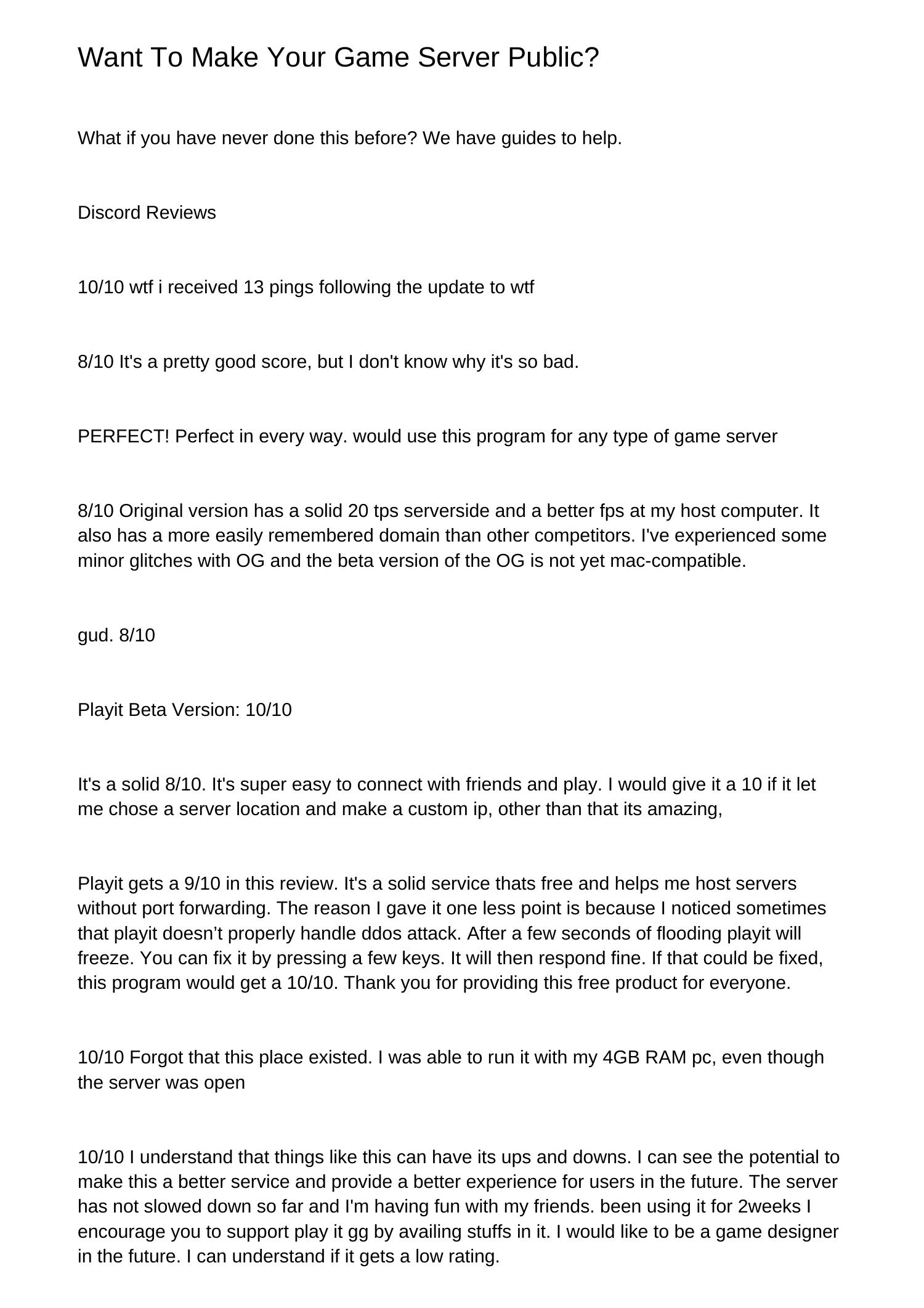 Want To Make Your Game Server Publicynpnm.pdf.pdf | DocDroid