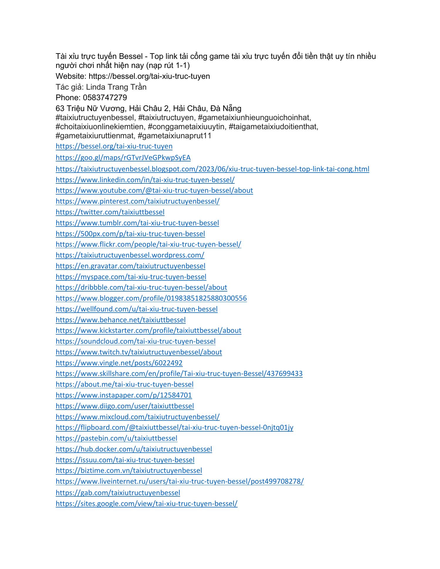 Tài xỉu trực tuyến Bessel.docx | DocDroid