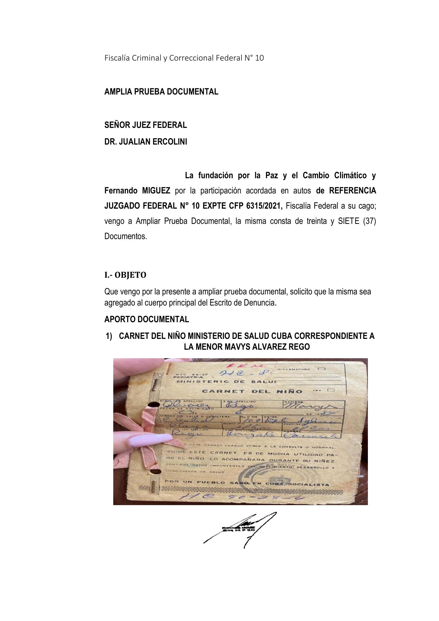 EXPTE N 6315 2021 AMPLIA PRUEBA DOCUMENTAL.pdf | DocDroid