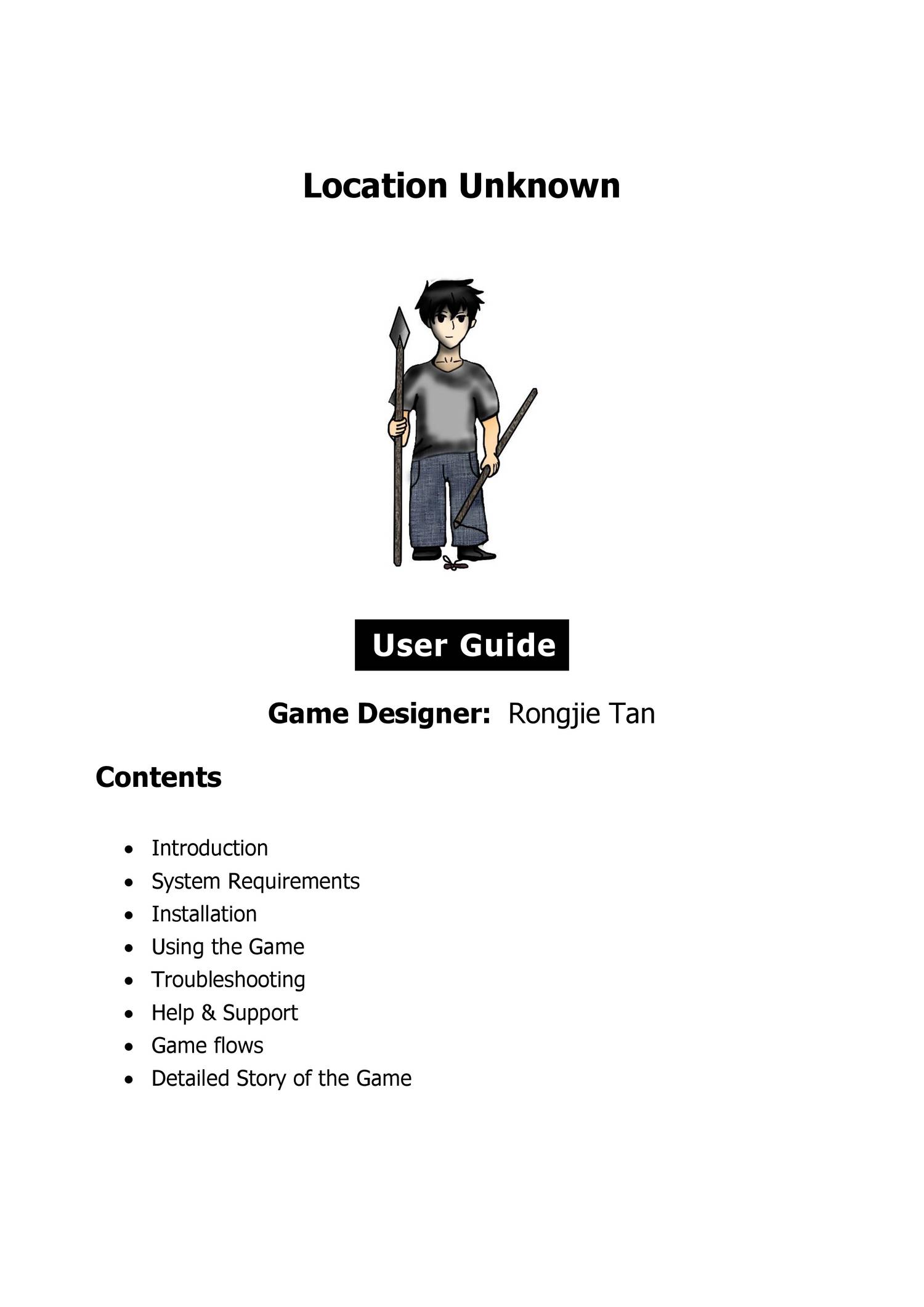Rongjie Tan Unit 72 My Computer Game User Guide.pdf | DocDroid