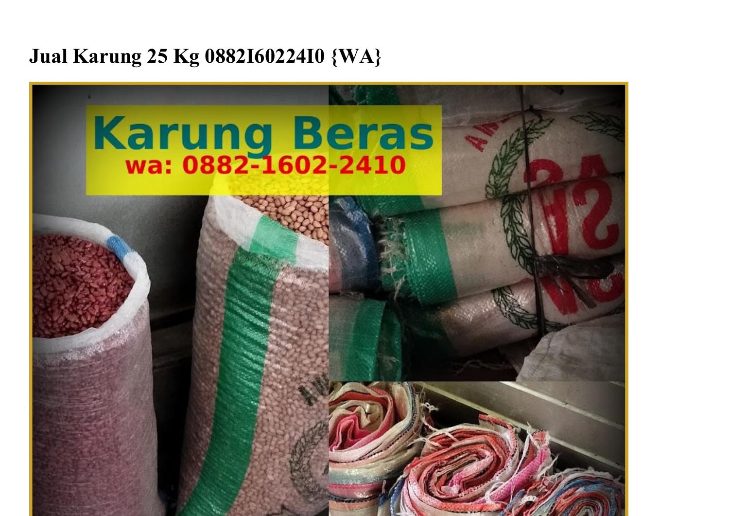 Jual Karung 25 Kg (1).pdf | DocDroid