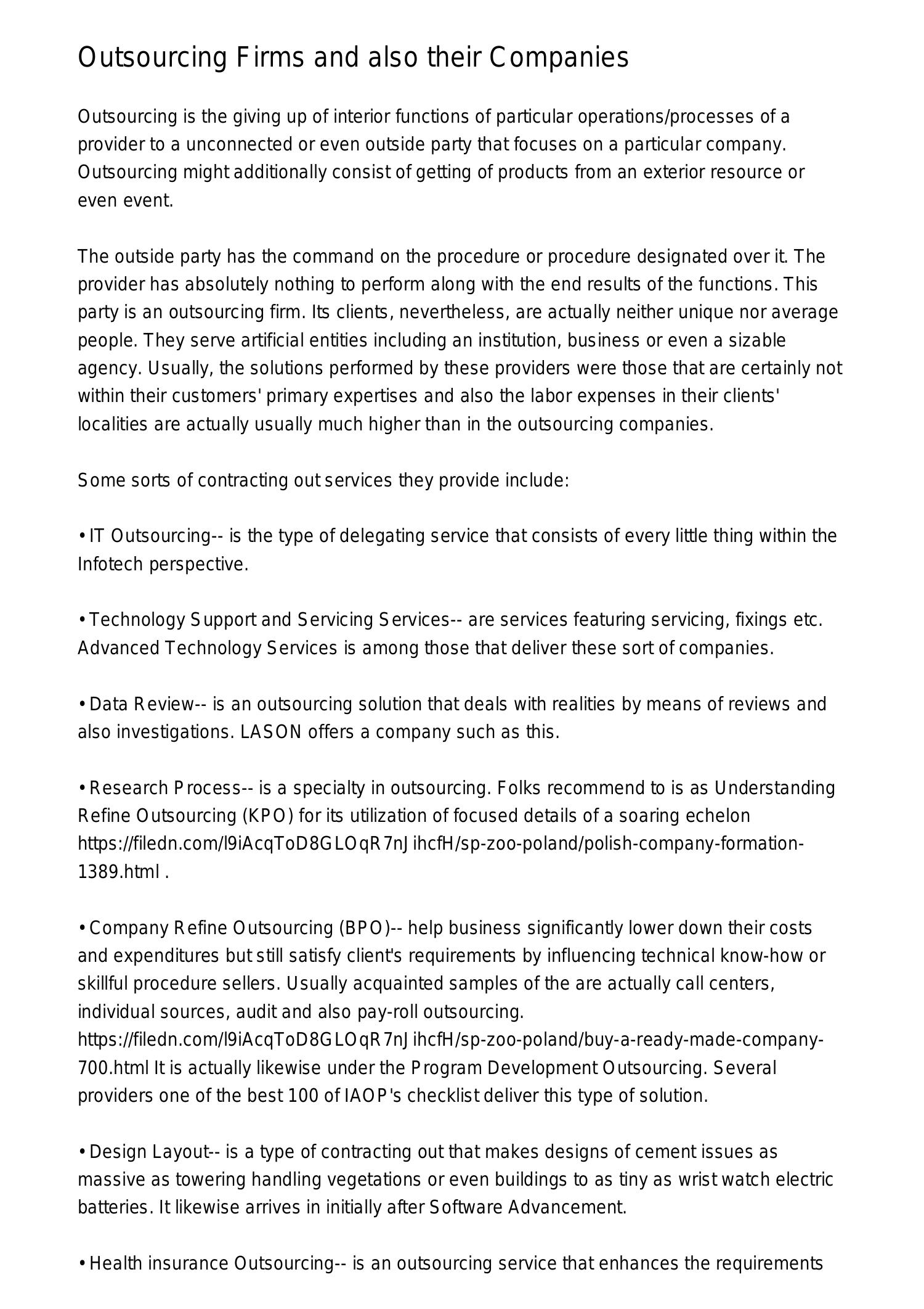 Outsourcing Firms and also their Companiesqvwvg.pdf.pdf | DocDroid