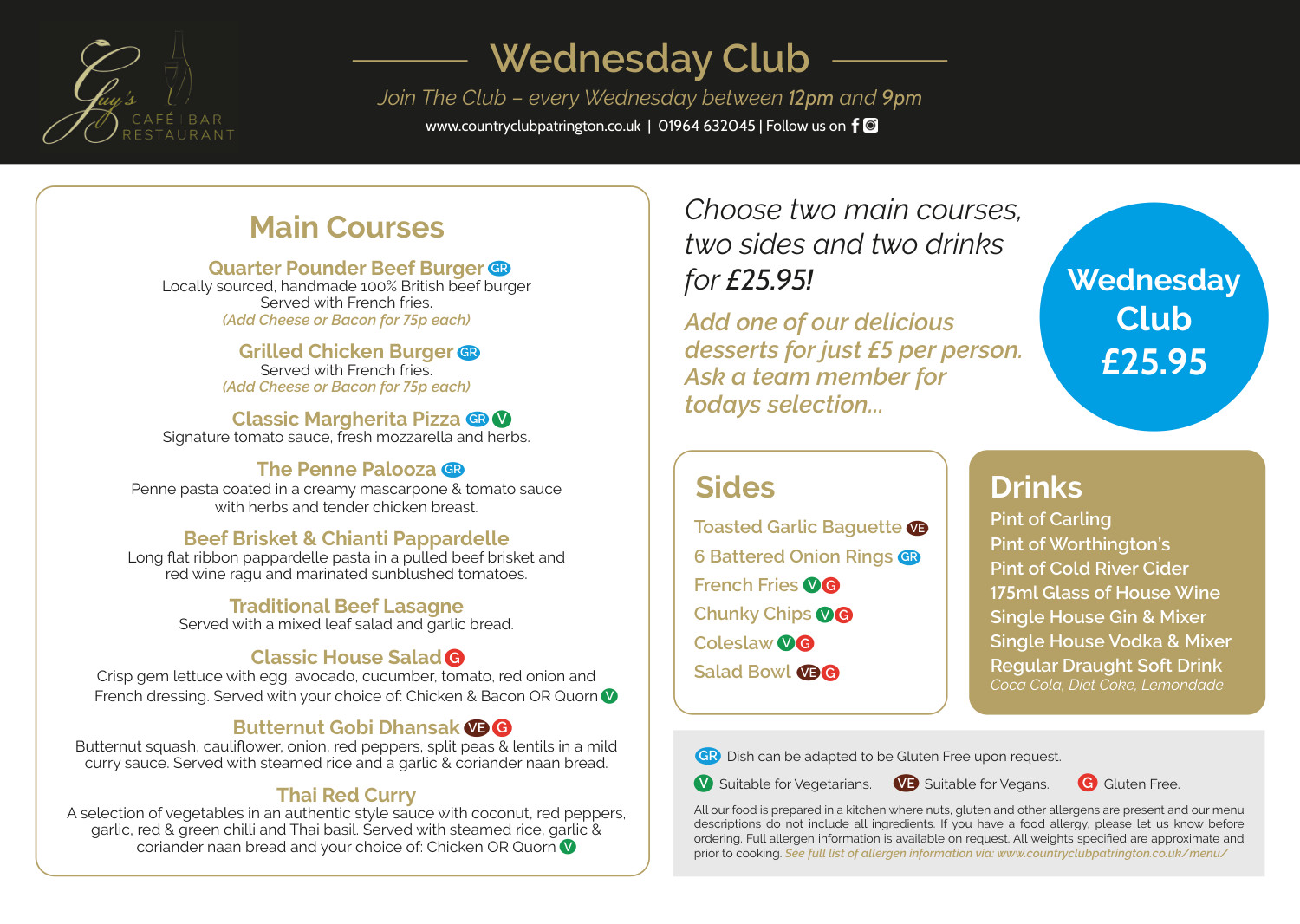 Wednesday Club Menu.pdf | DocDroid