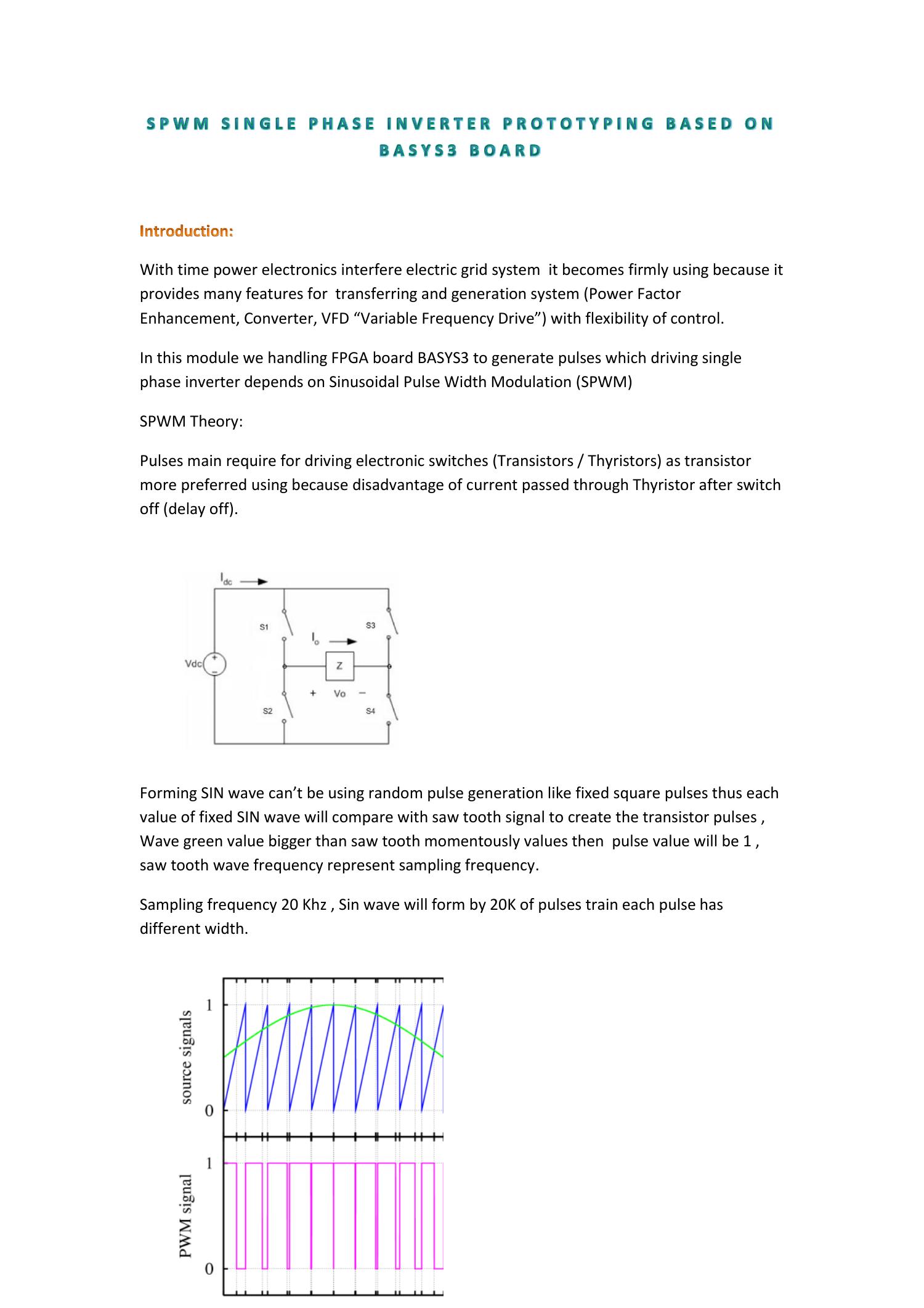 SPWM 1PH Inverter Prototype Design Based on VHDL .pdf | DocDroid