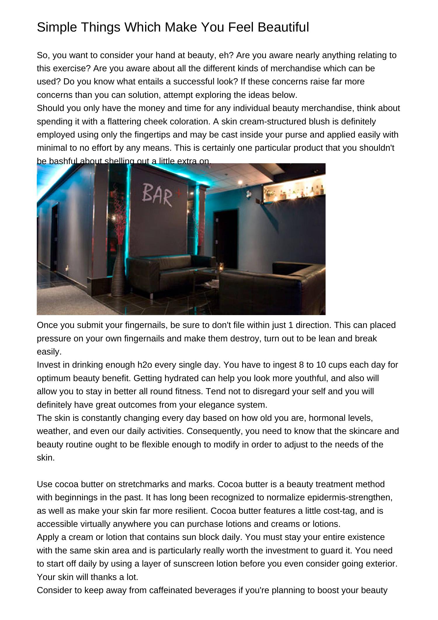 Basic Things That Help You Feel Stunningsphxy.pdf.pdf | DocDroid