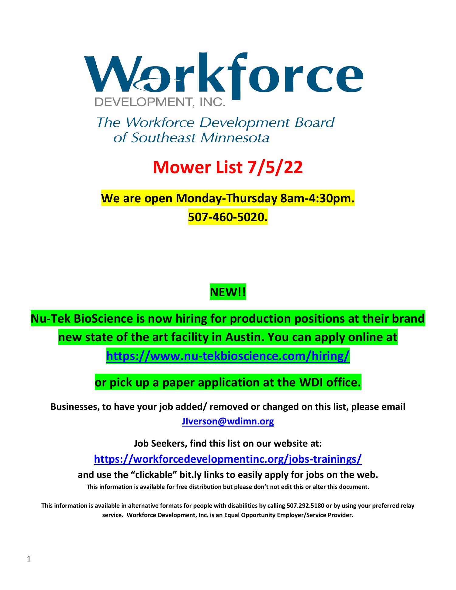 WDI Austin Job List 7.05.22.pdf | DocDroid