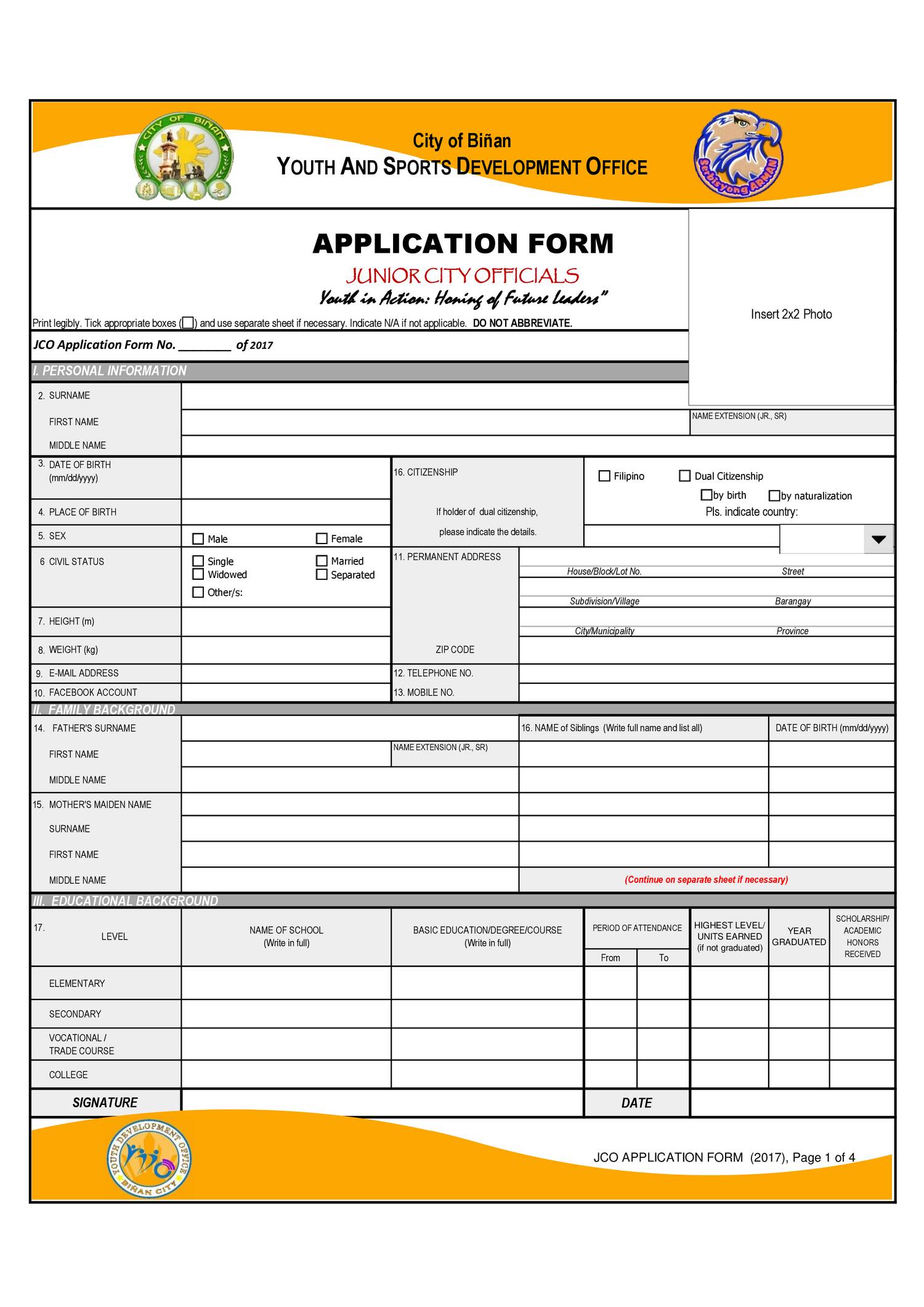 Junior City Officials- APPLICATION FORM.pdf | DocDroid