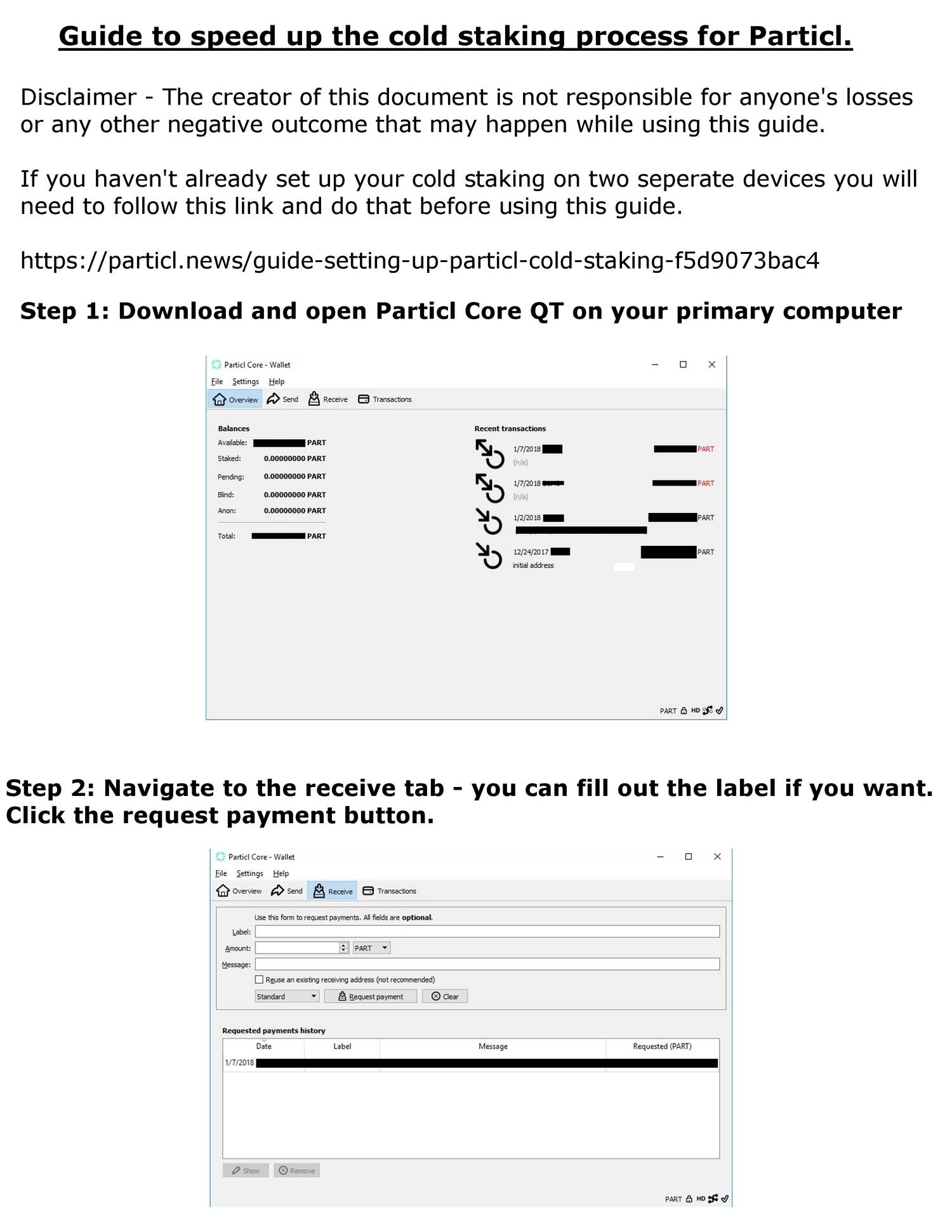 Particl Cold Staking Guide.pdf | DocDroid