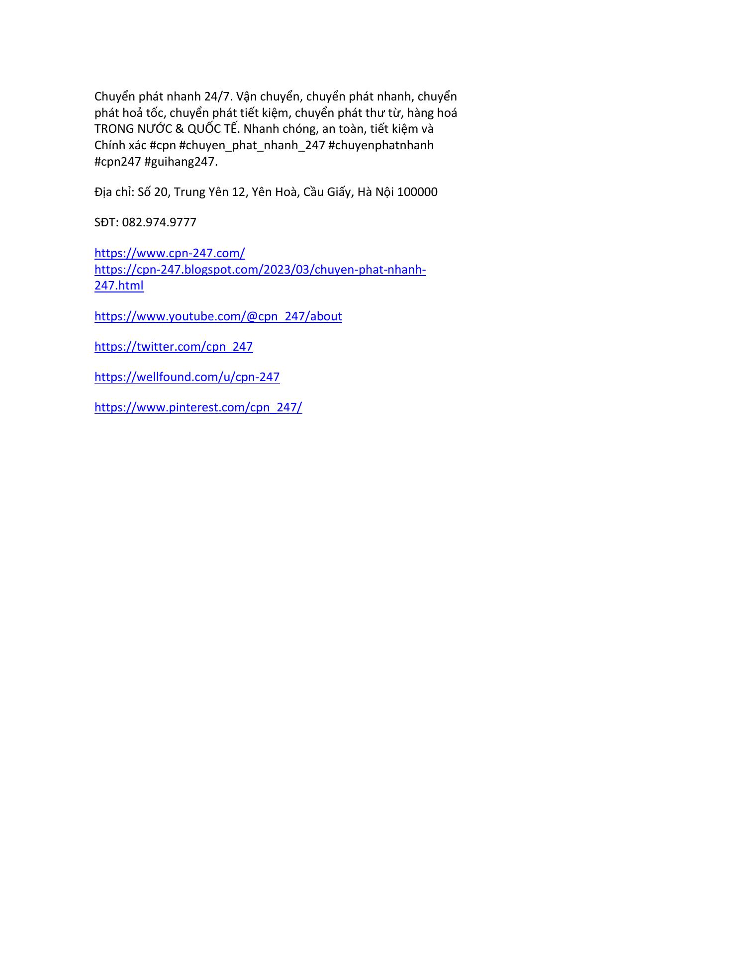 CHUYỂN PHÁT NHANH 247.docx | DocDroid