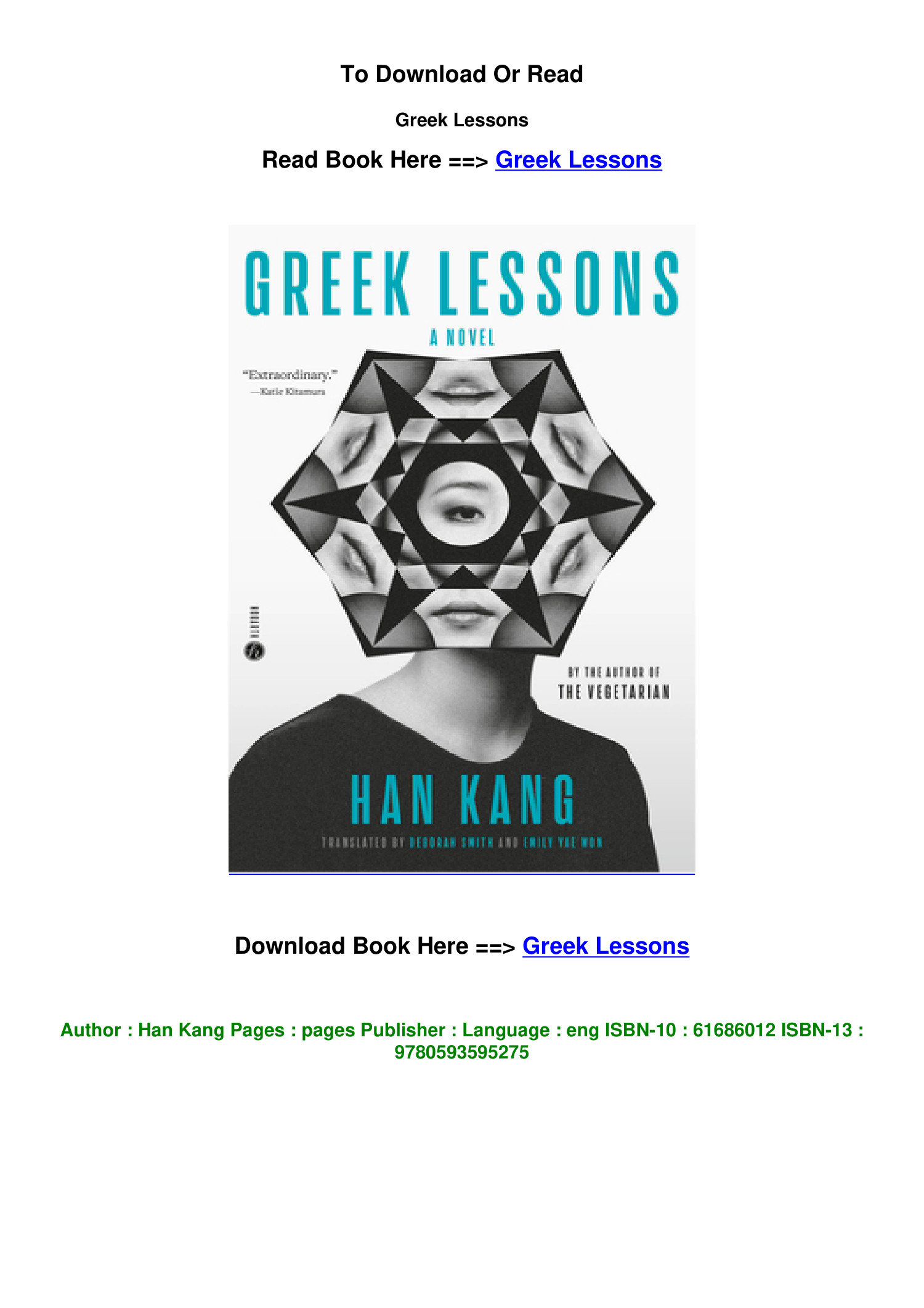 DOWNLOAD Pdf Greek Lessons BY Han Kang.pdf | DocDroid