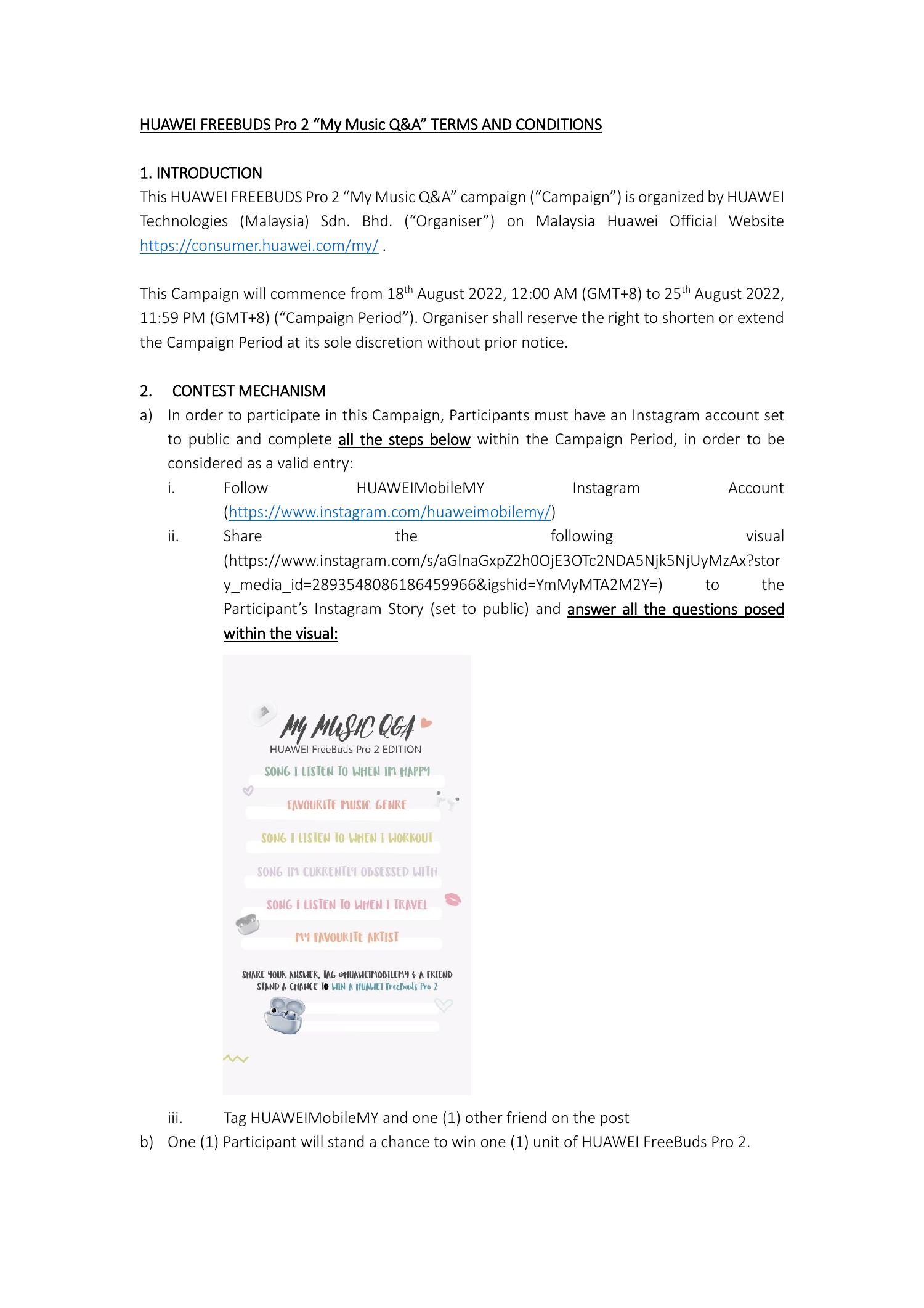 HUAWEI FreeBuds Pro 2 My Music QA T&C.pdf | DocDroid