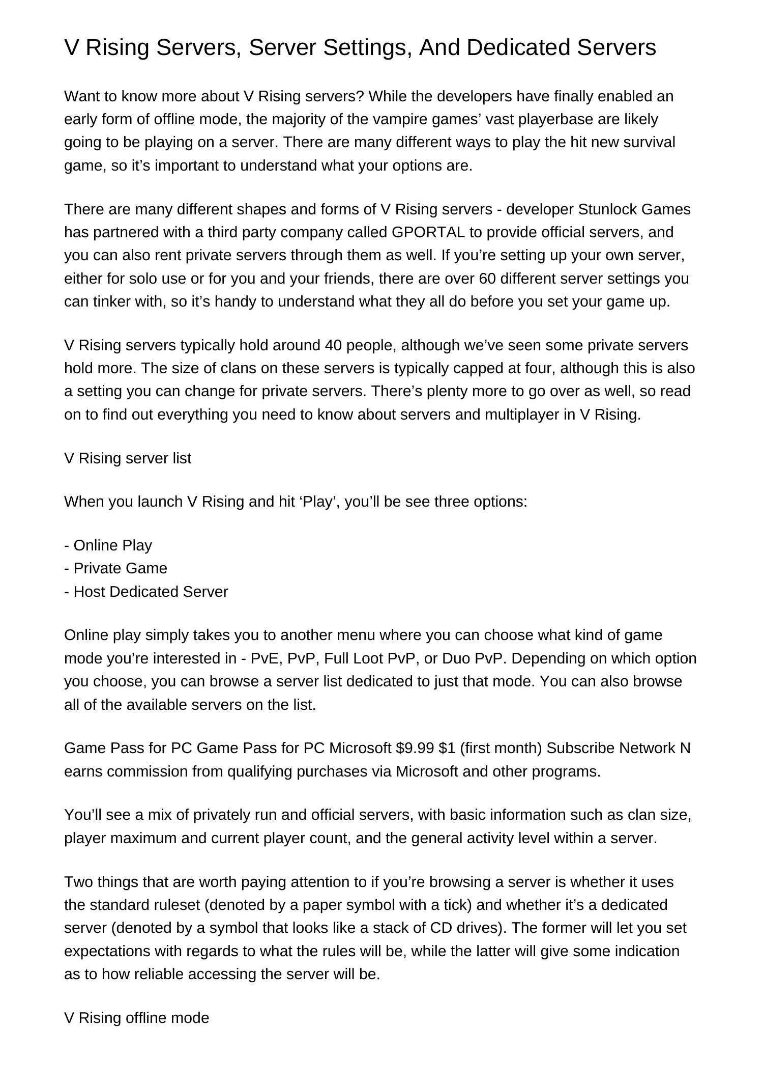 V Rising Servers Server Settings And Dedicated Serverstyxze.pdf.pdf | DocDroid