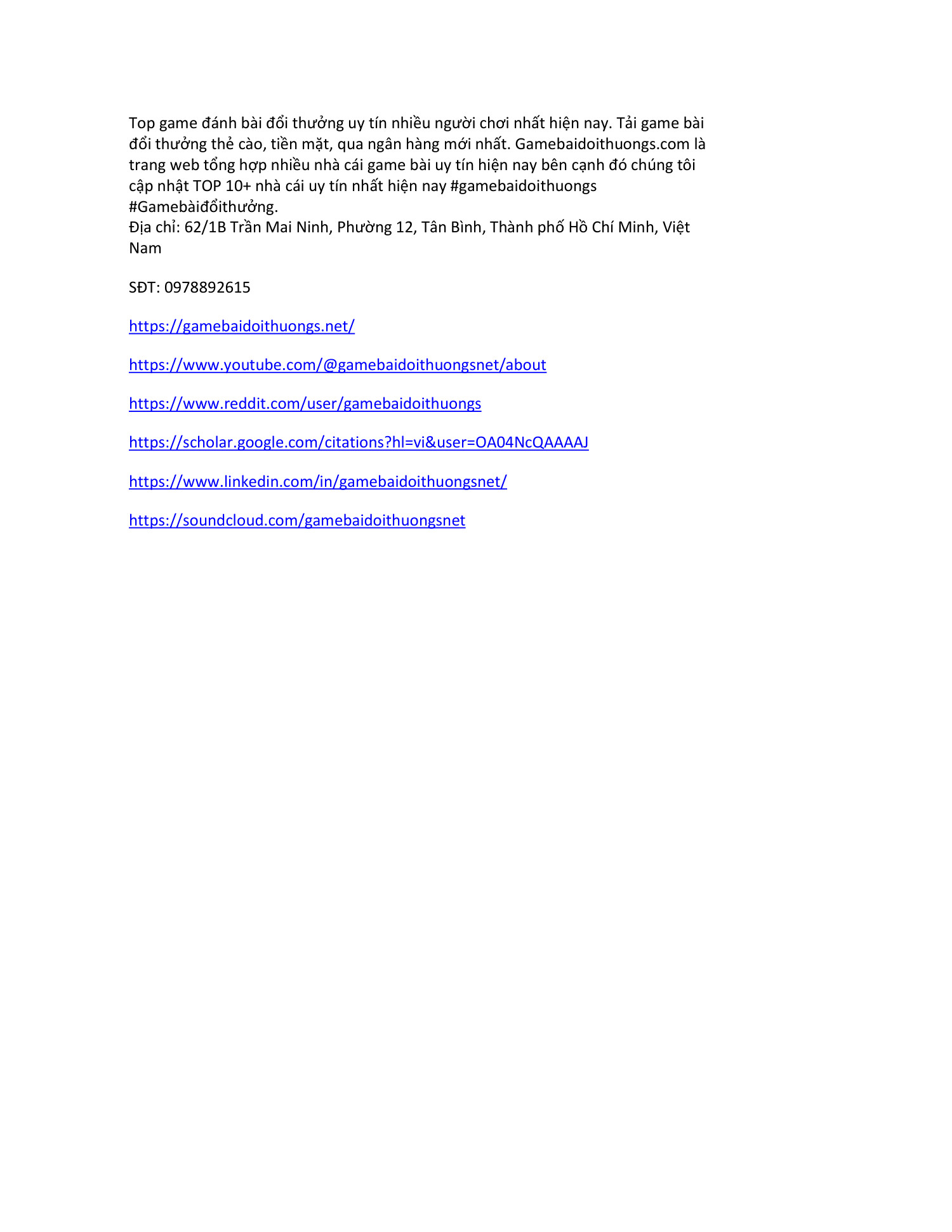 Game bài đổi thưởng.docx | DocDroid