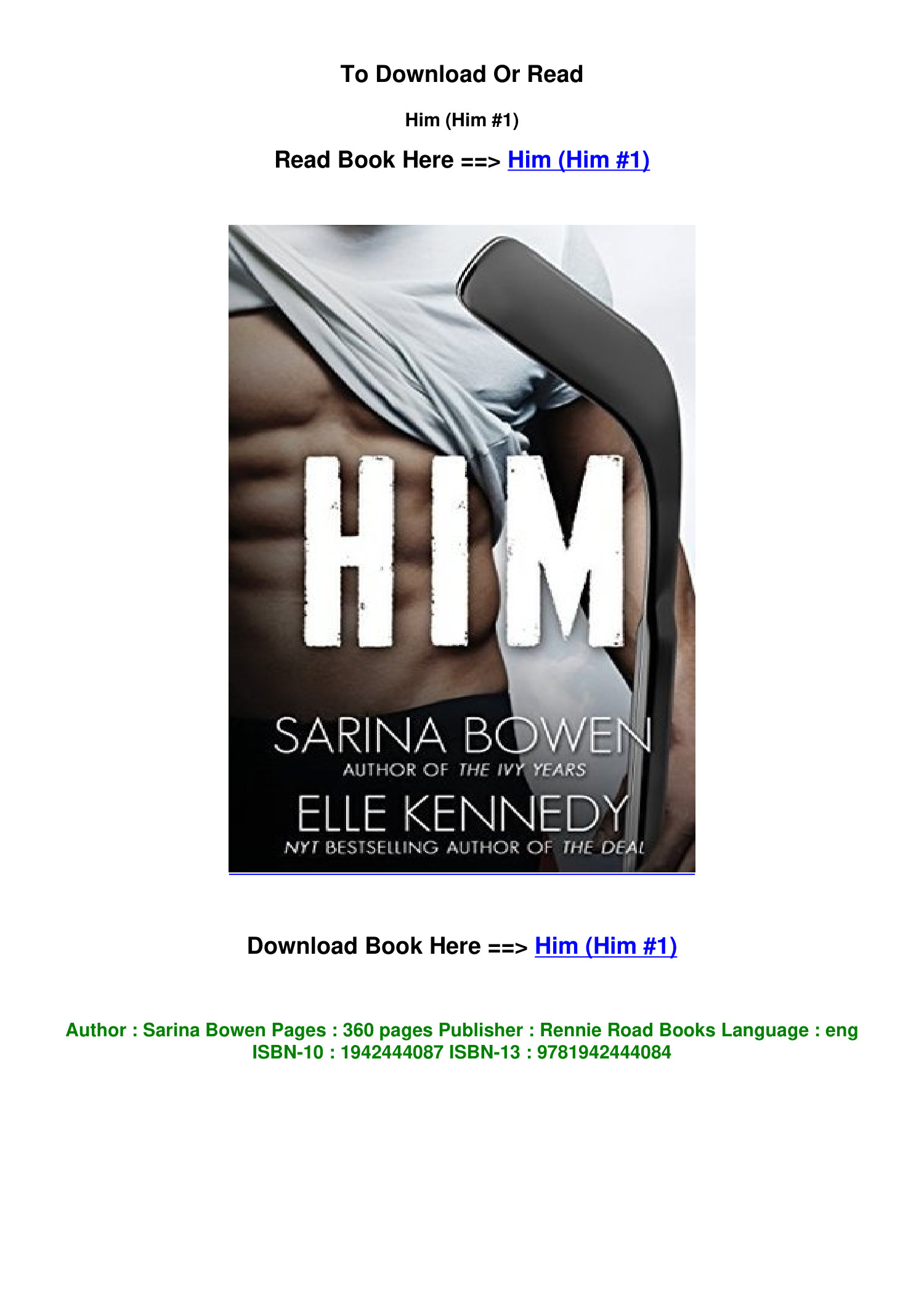 download ePub Him Him 1 by Sarina Bowen.pdf | DocDroid