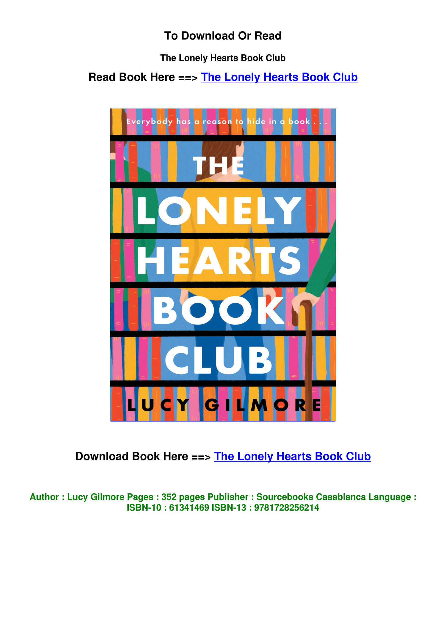 DOWNLOAD Pdf The Lonely Hearts Book Club by Lucy Gilmore.pdf | DocDroid