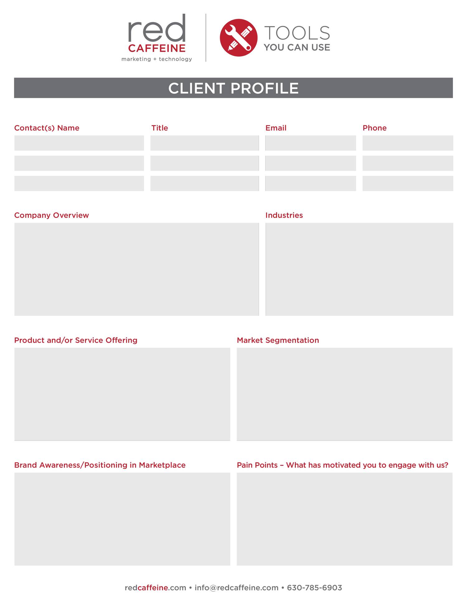 Red Caffeine Client Profile Template.pdf | DocDroid