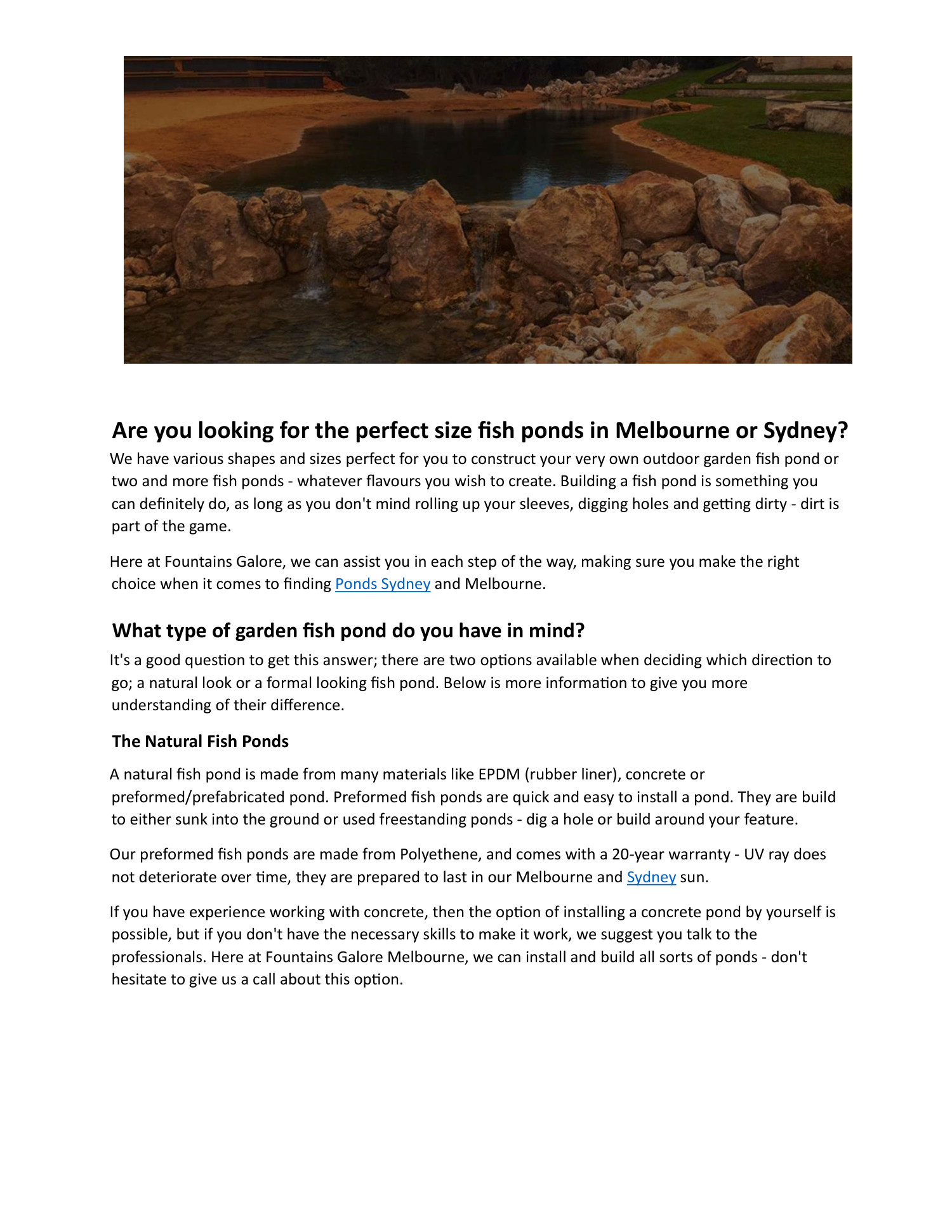 Fish Ponds Sydney Online Store.pdf | DocDroid