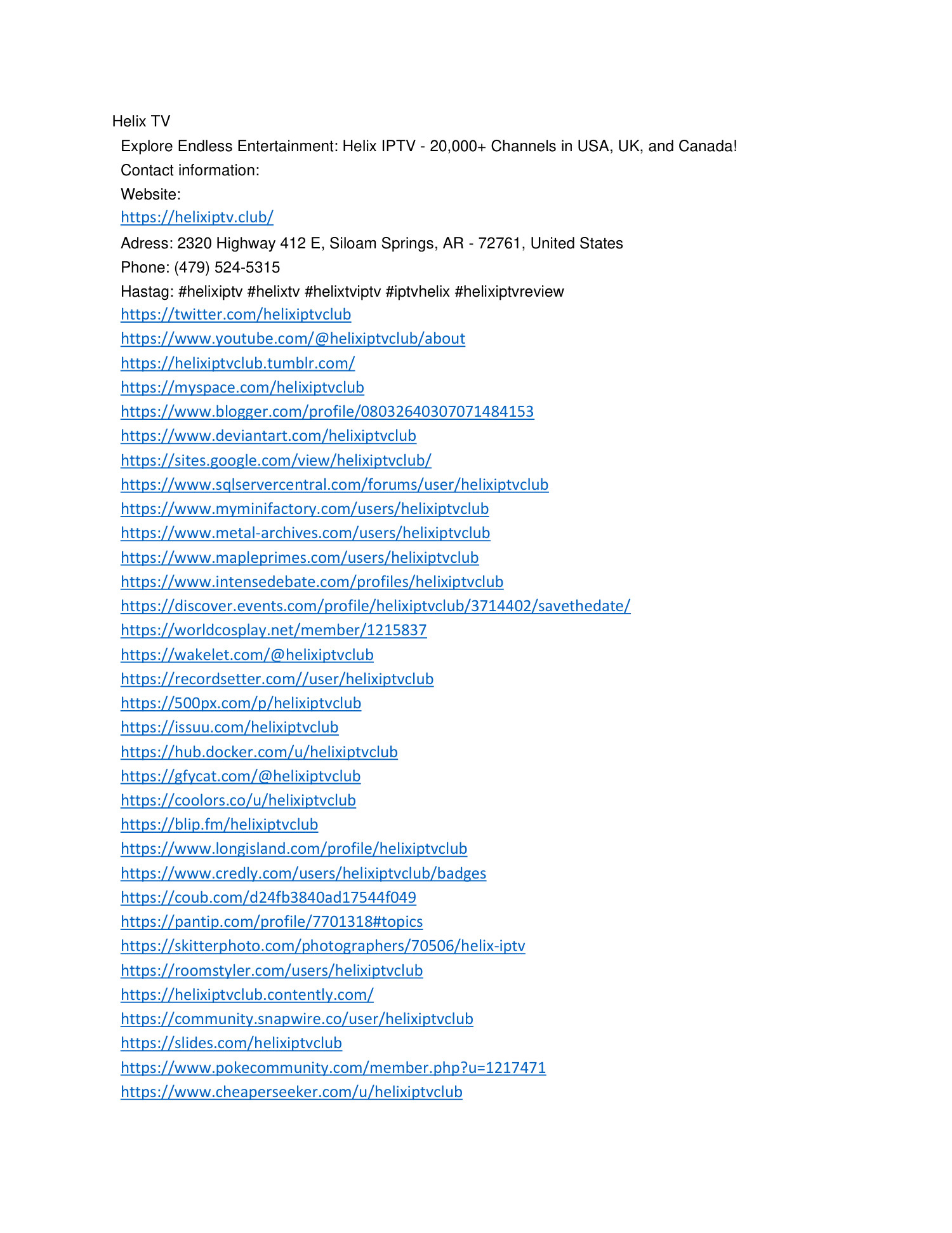 Helix TV.docx | DocDroid