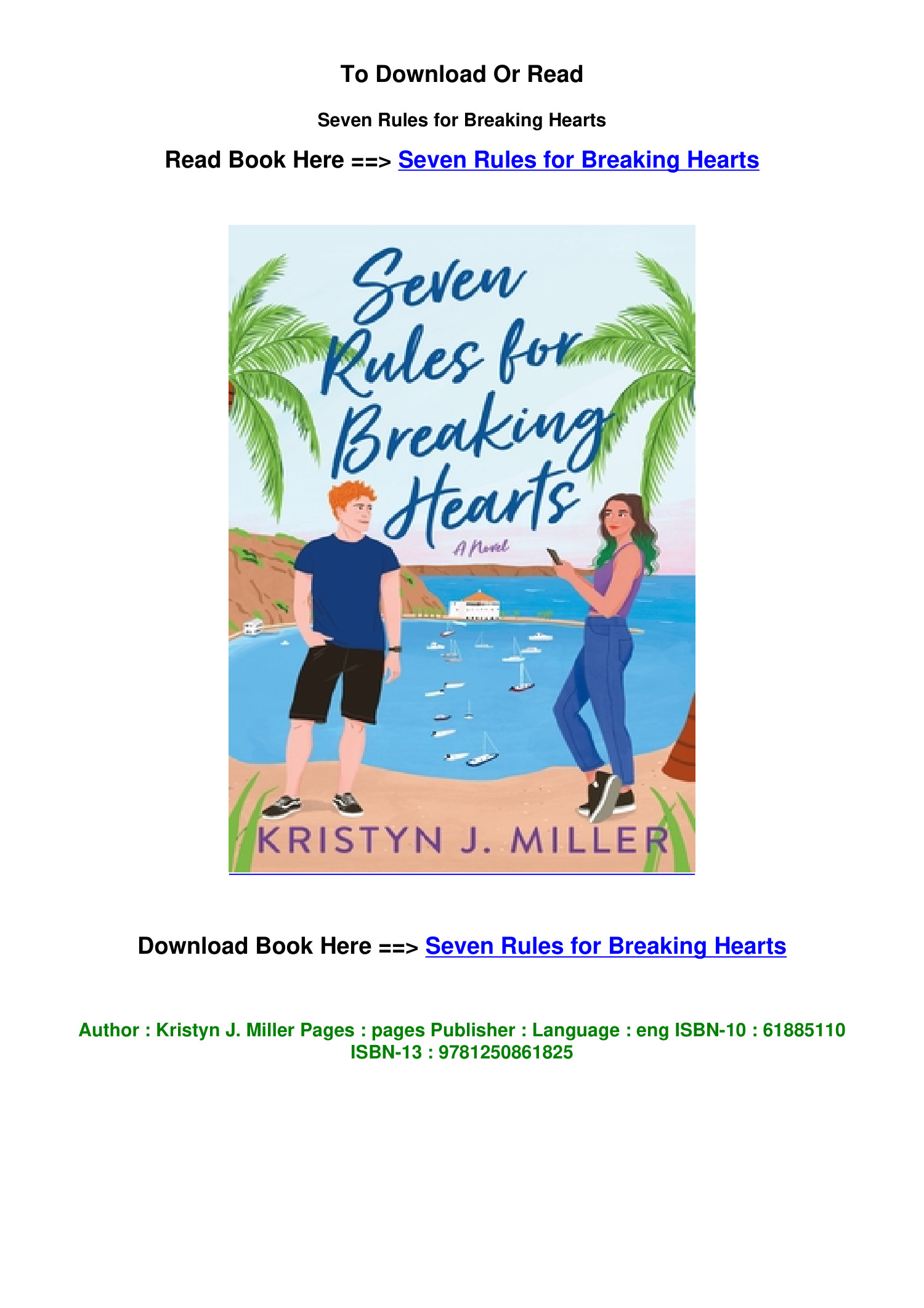 Pdf Download Seven Rules for Breaking Hearts By Kristyn J Miller.pdf | DocDroid