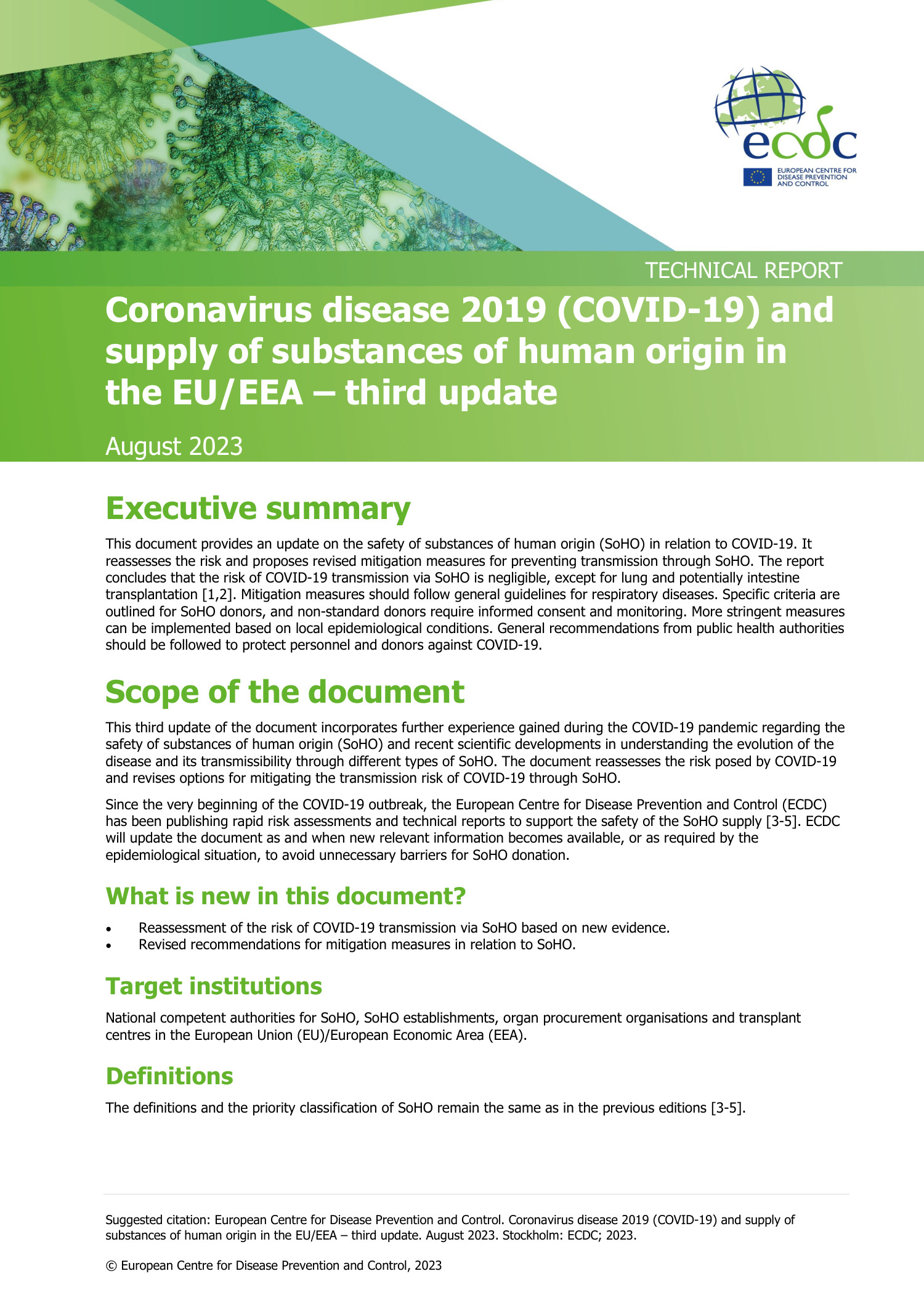 Η ΤΕΧΝΙΚΗ ΕΚΘΕΣΗ ΤΟΥ ECDC.pdf | DocDroid