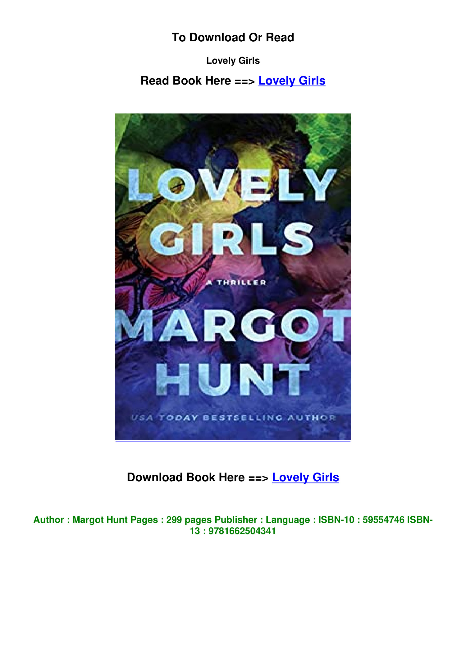 DOWNLOAD epub Lovely Girls by Margot Hunt.pdf | DocDroid