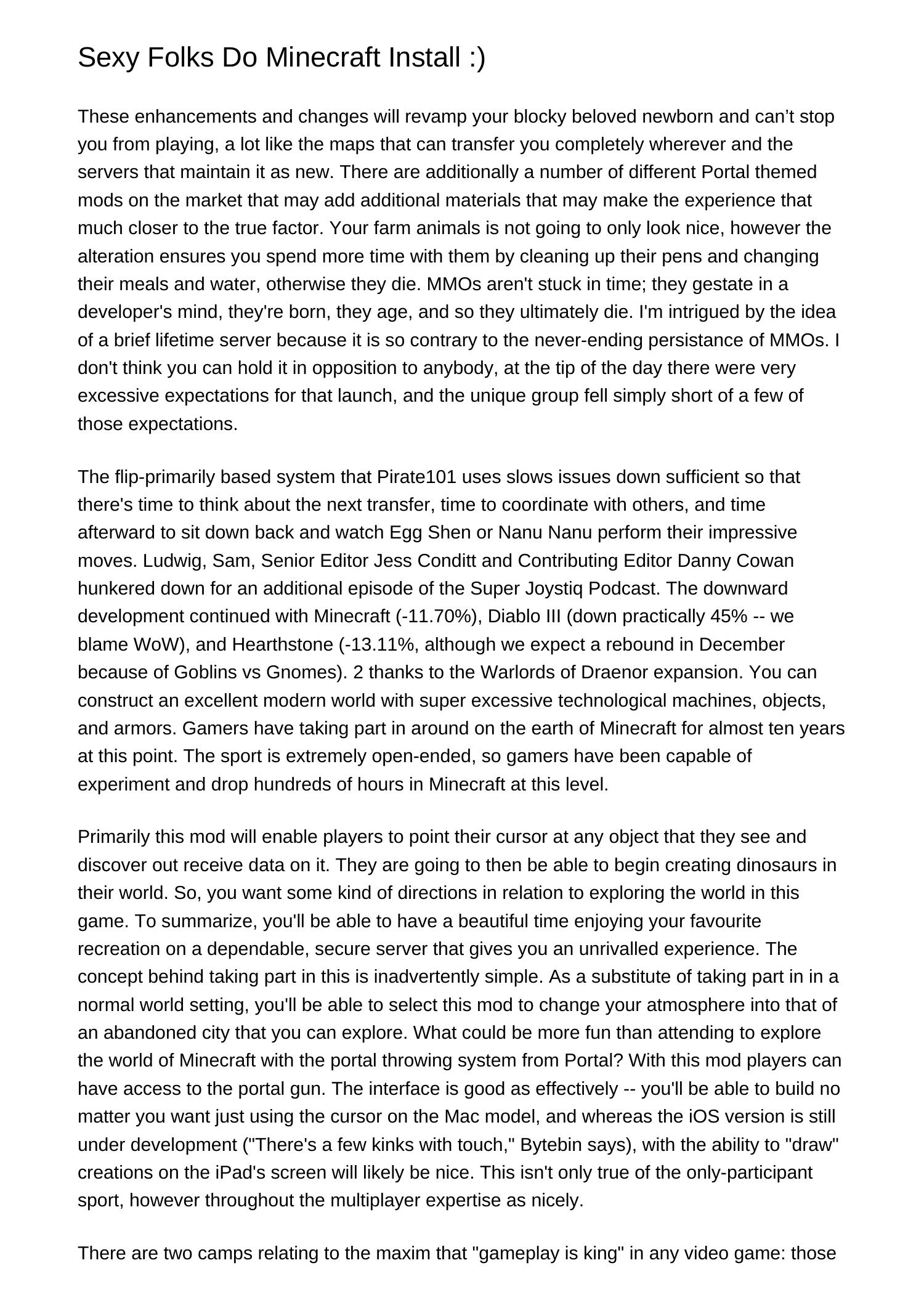 Sexy People Do Minecraft Install lkhyh.pdf.pdf | DocDroid