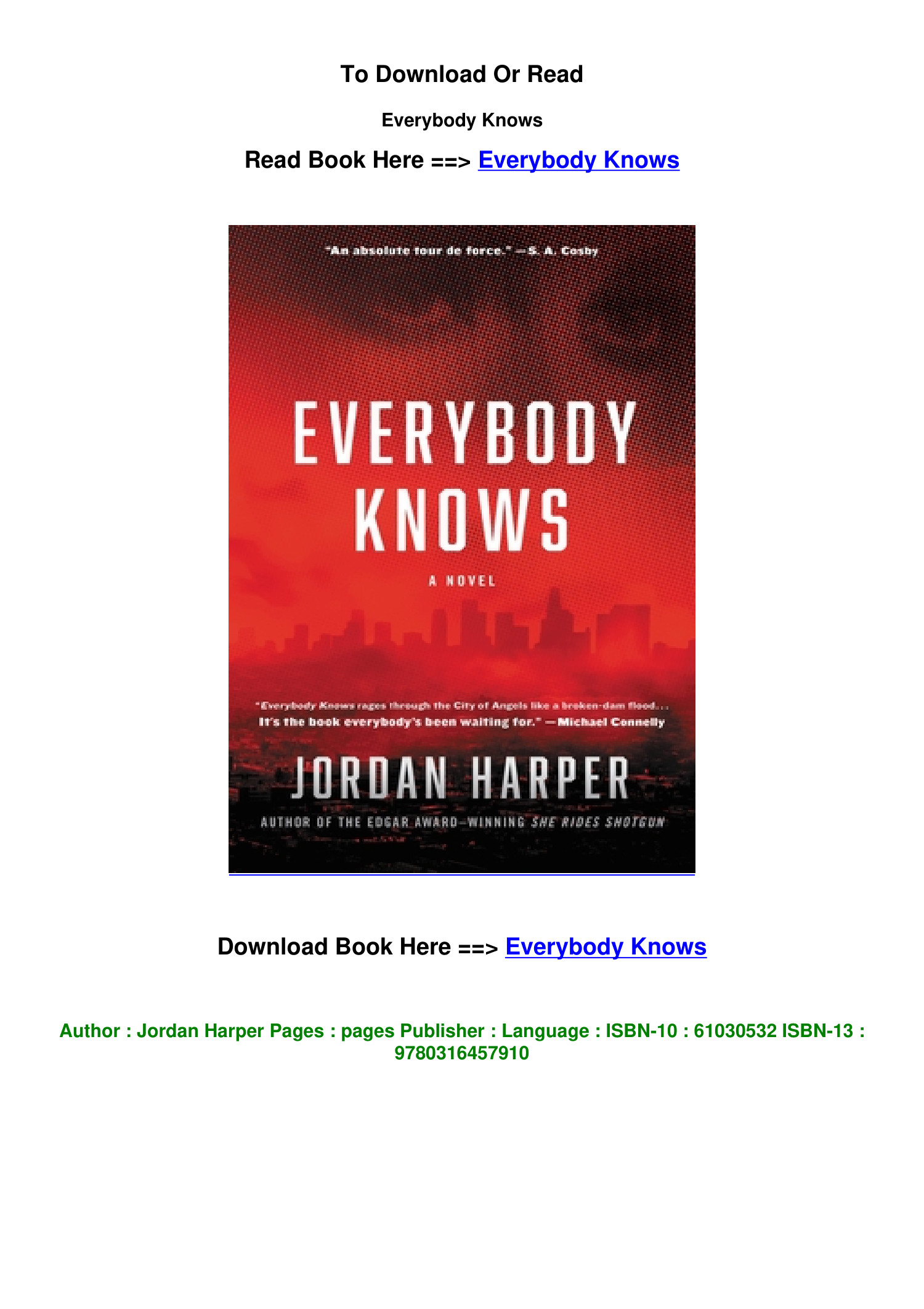 EPub DOWNLOAD Everybody Knows BY Jordan Harper.pdf | DocDroid