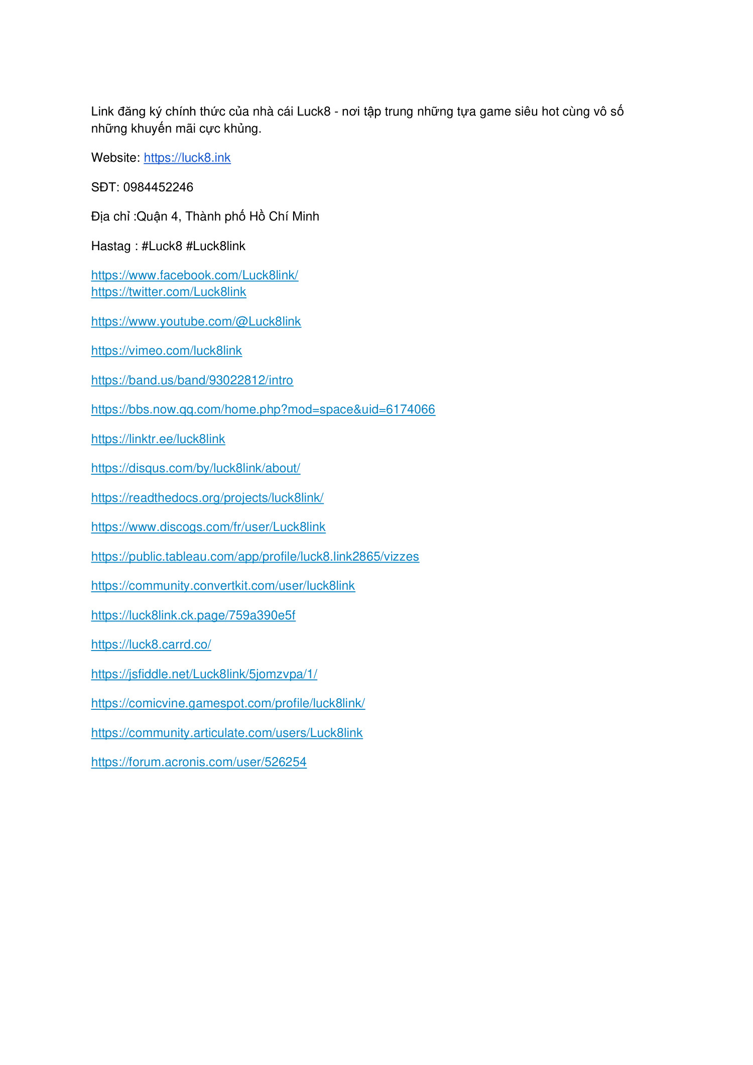 Luck8link.docx | DocDroid