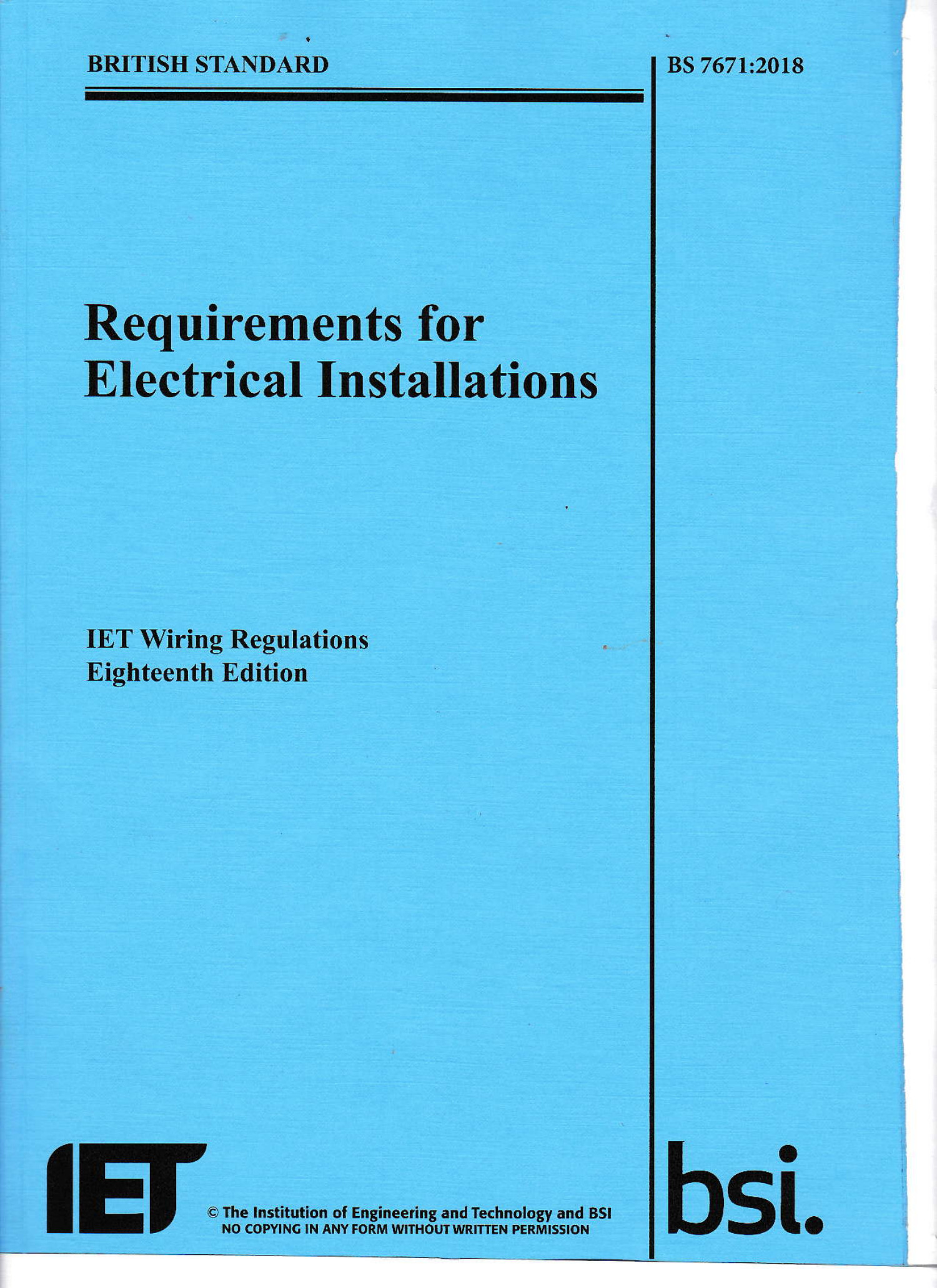 Book Requirements for Electrical Installations BS7671 2018.pdf | DocDroid